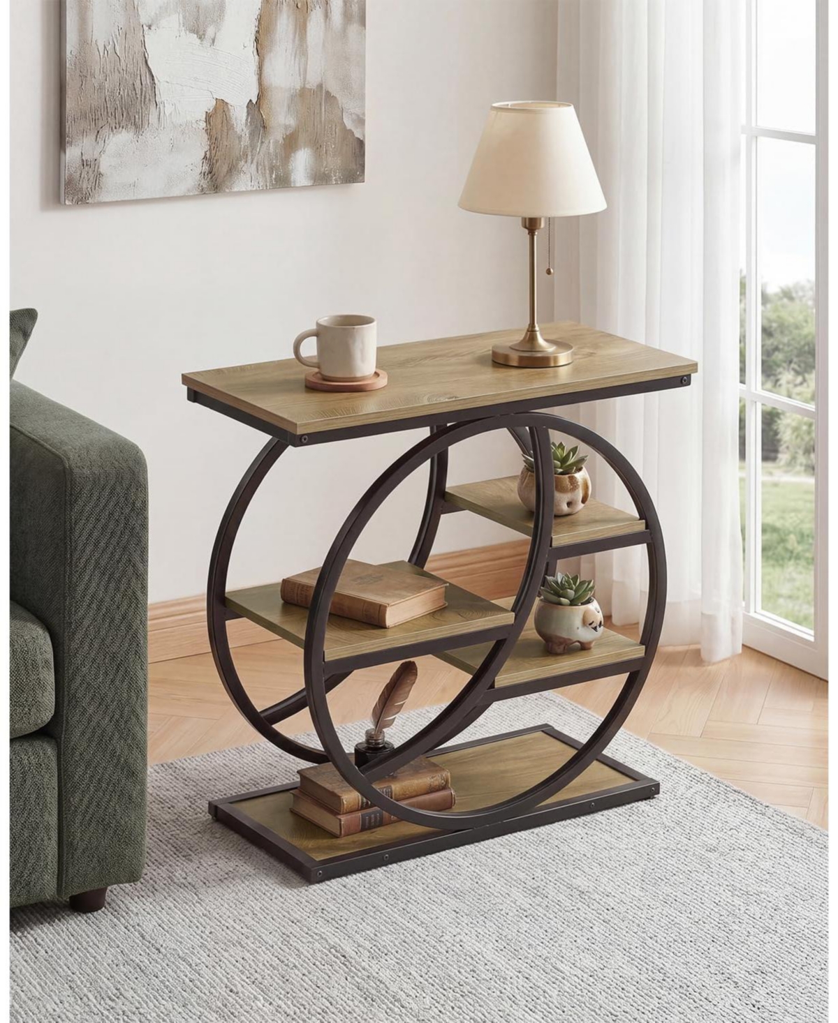 Click here for Tribesigns End Table Narrow Side Table with 4-Tier... prices