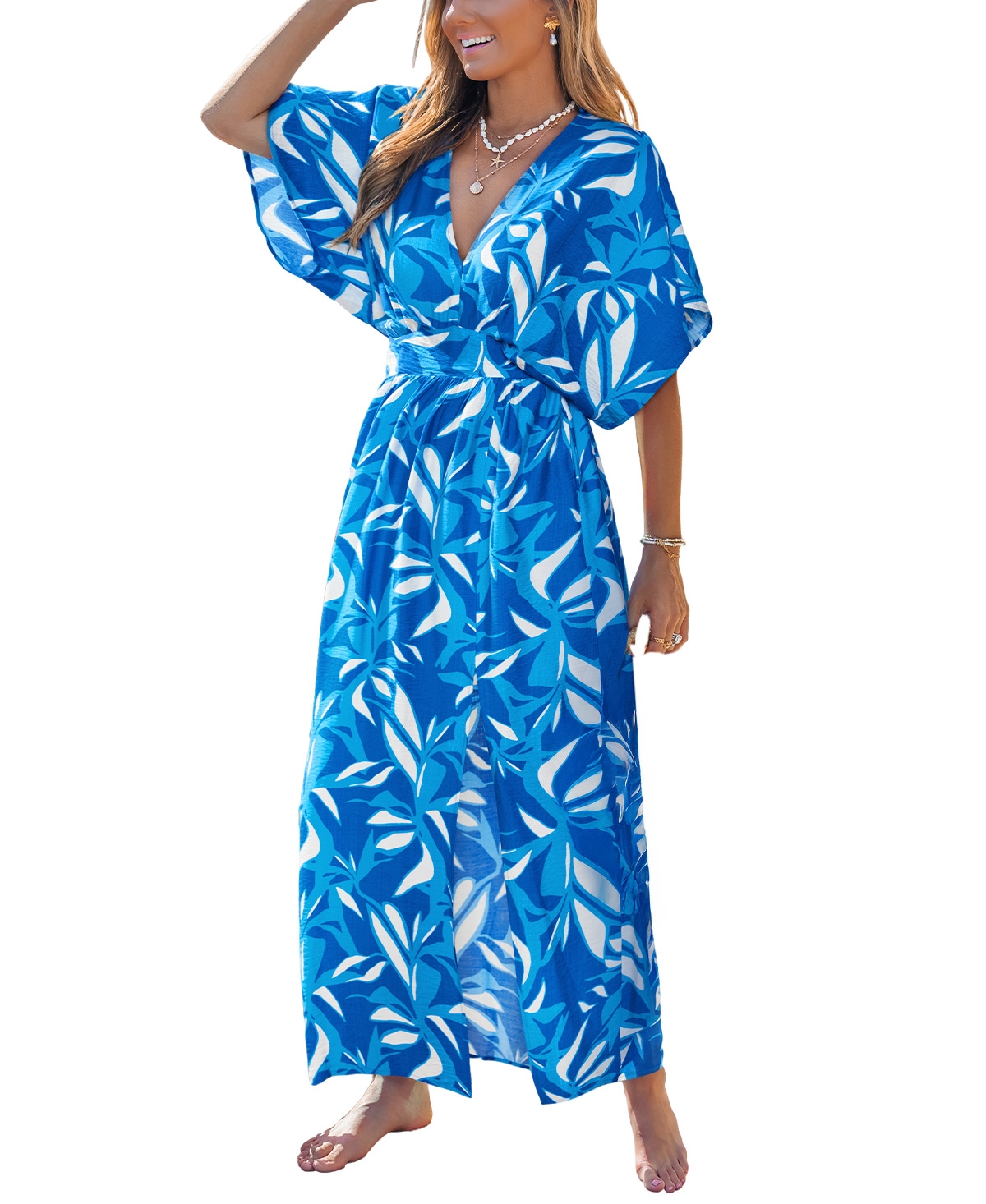 Click here for Cupshe Womens Feel It in My Soul Tropical Midi Bea... prices