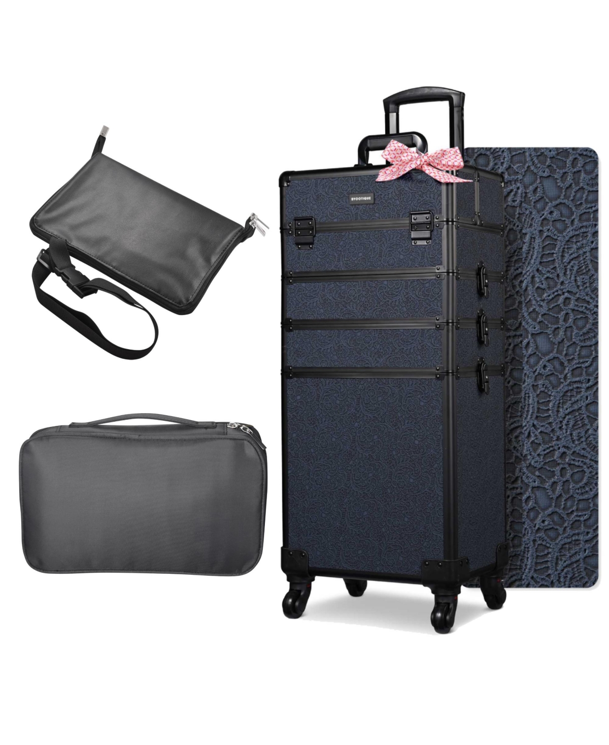 Click here for Byootique 4in1 Rolling Makeup Case with Makeup Bru... prices