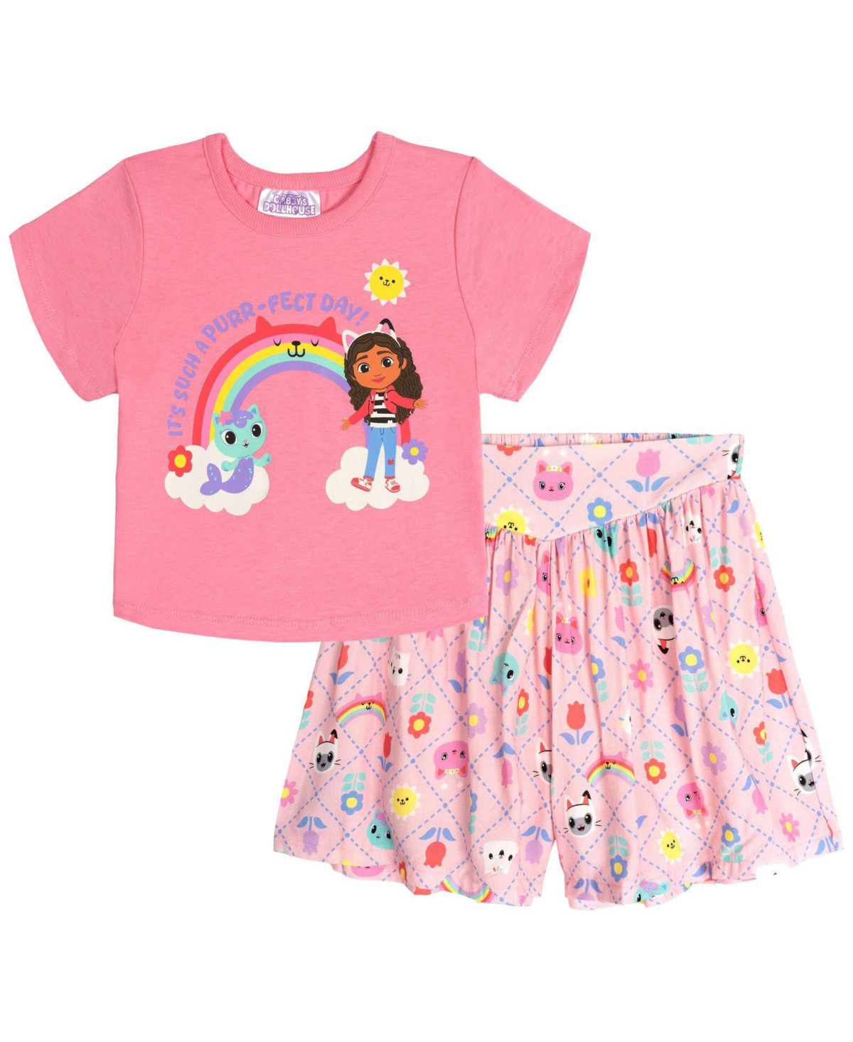 Click here for Gabbys Dollhouse Girls 5- 12 2-Piece T-Shirt and S... prices