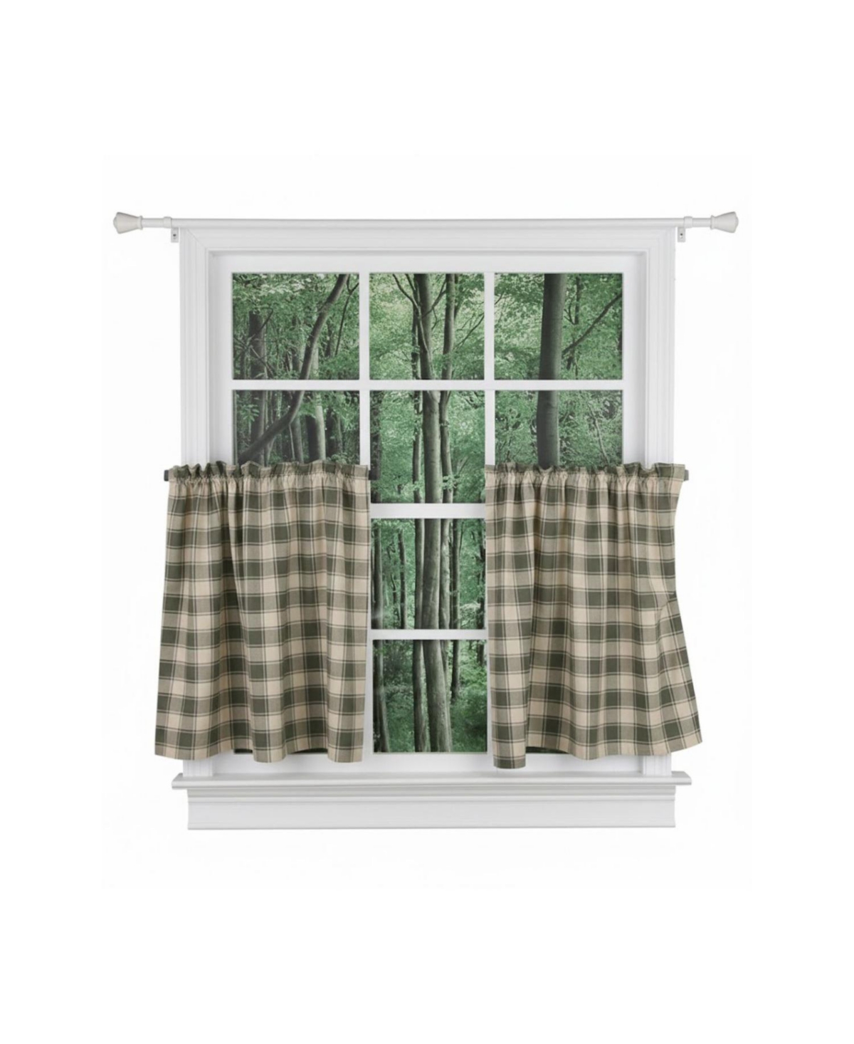 Click here for Ellis Curtain Country Check Tailored With 1.5 Rod... prices