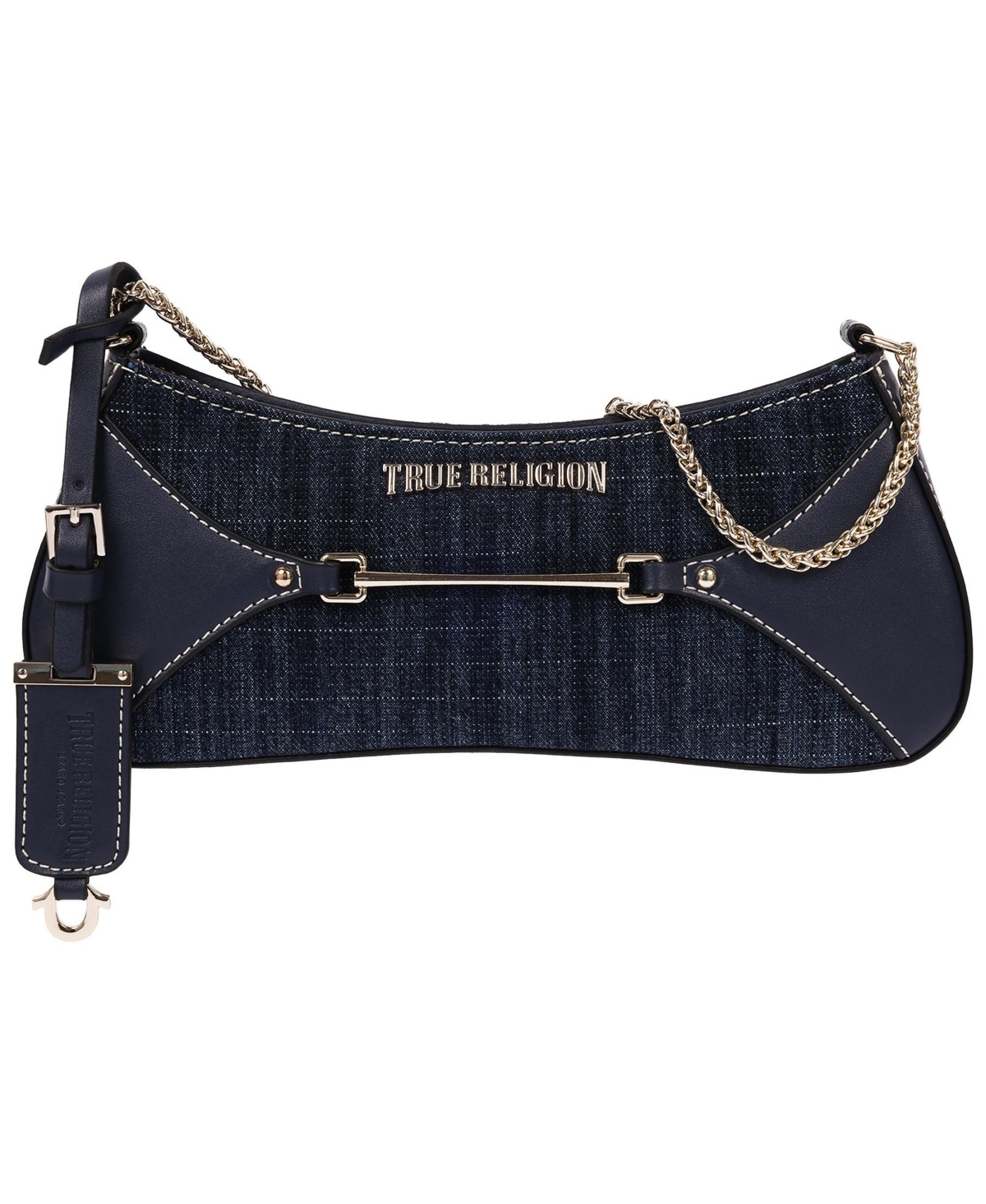 Click here for True Religion Womens Zip Top Denim Shoulder Bag -... prices