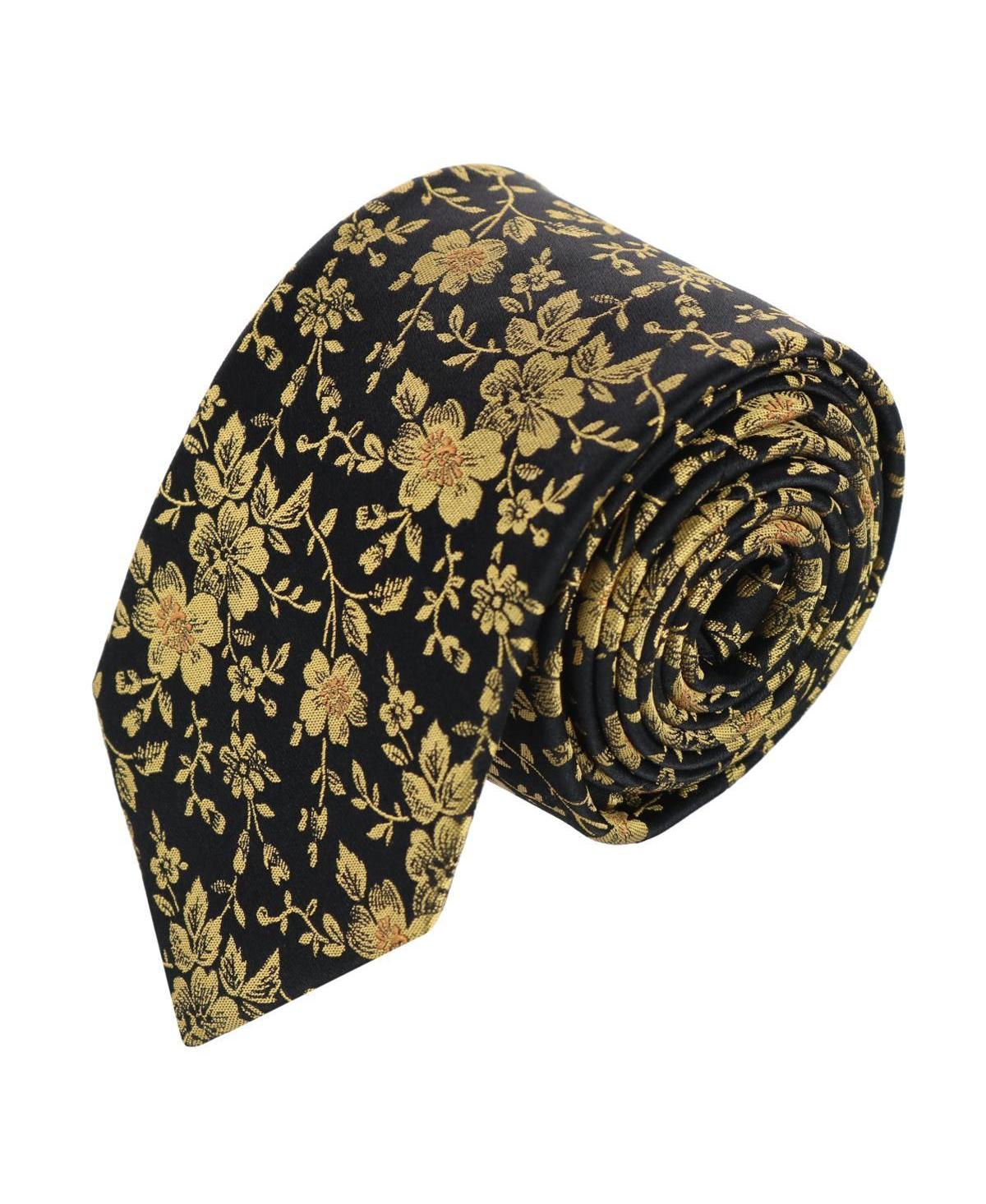 Click here for Trafalgar Mens Midas Floral Novelty Silk Necktie -... prices