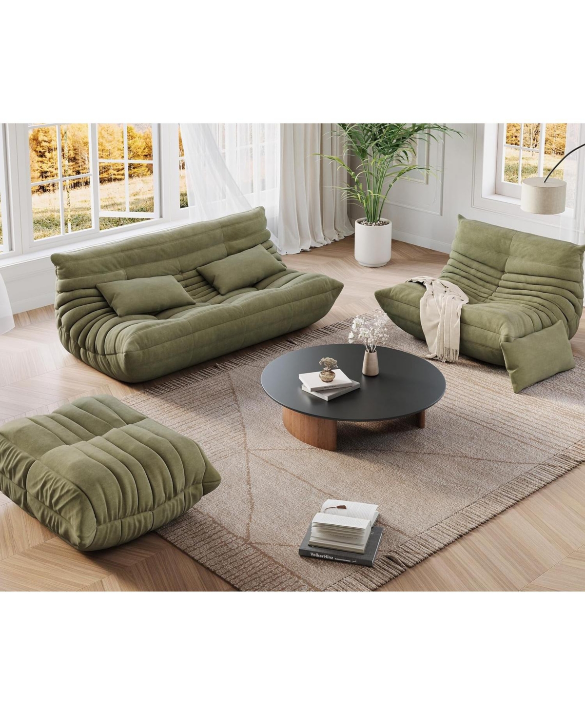 Click here for gaomon Modular Sectional Sofa L-Shaped Bean Bag Co... prices