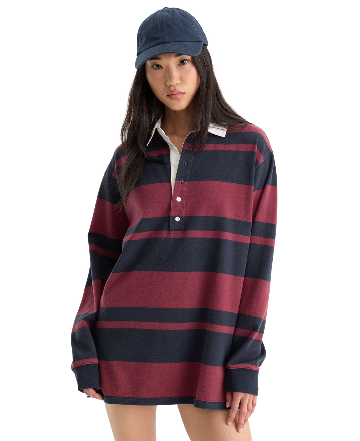Click here for Good American Womens The Rugby Collared Mini Dress... prices