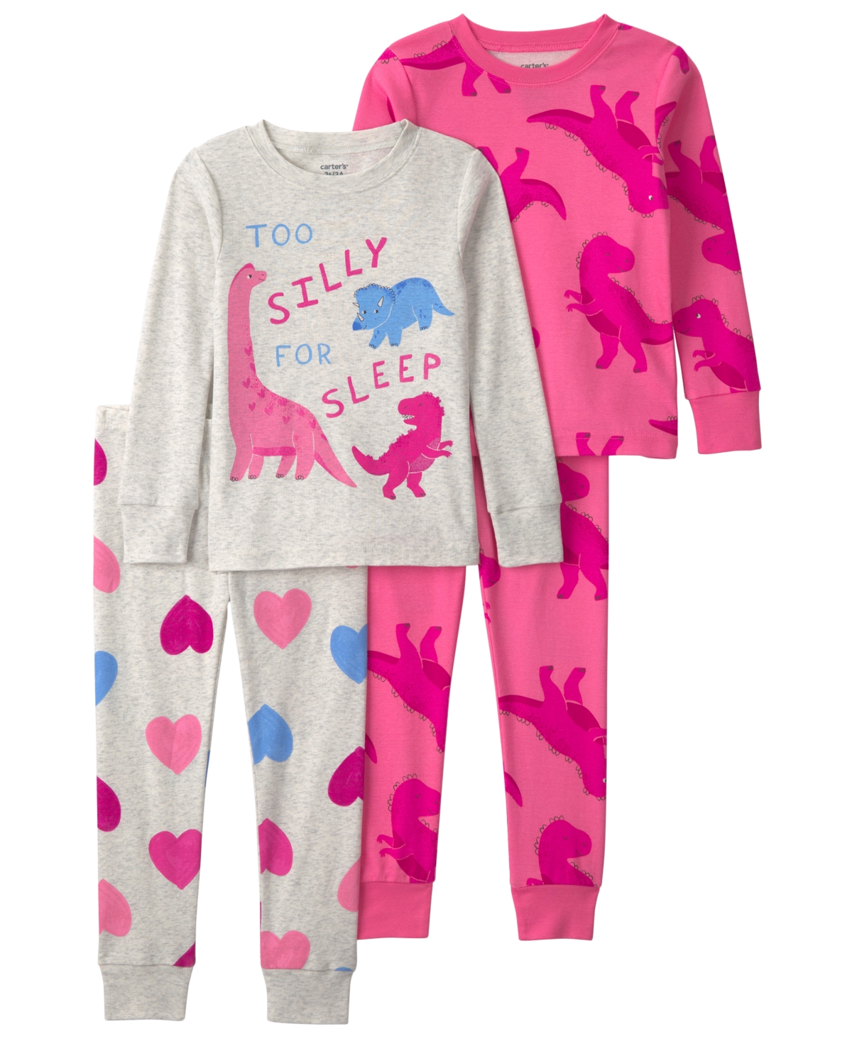 Click here for Carters Toddler Girls 2T-5T Dino Heart Snug Fit Sl... prices