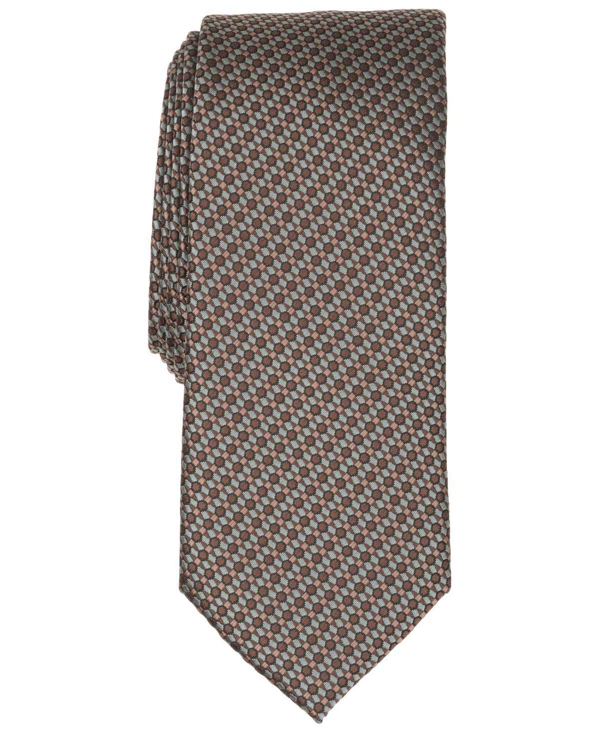 Click here for Alfani Mens Harborview Geometric Tie - Taupe prices