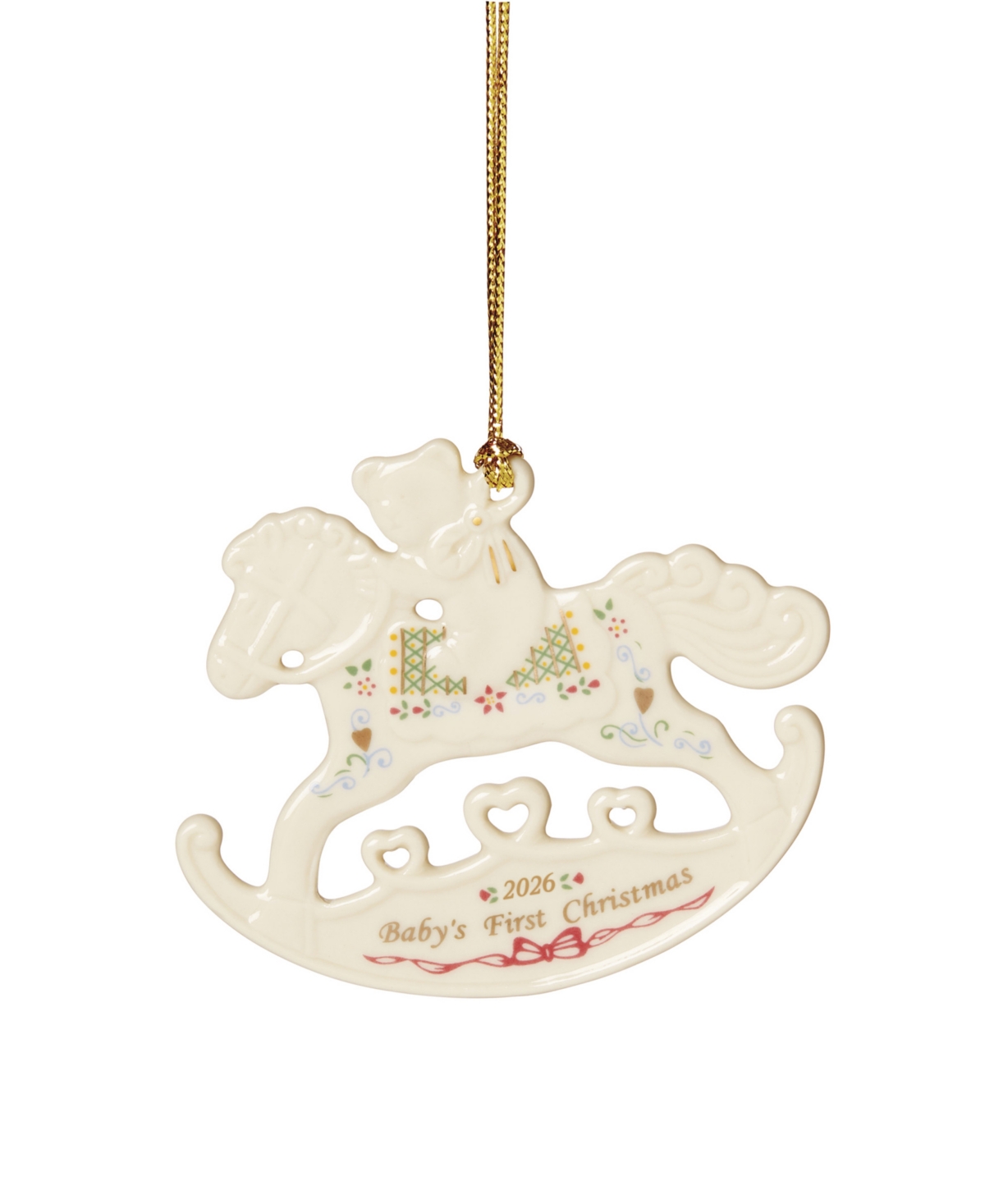 Click here for Lenox 2026 Babys 1st Christmas Rocking Horse Ornam... prices