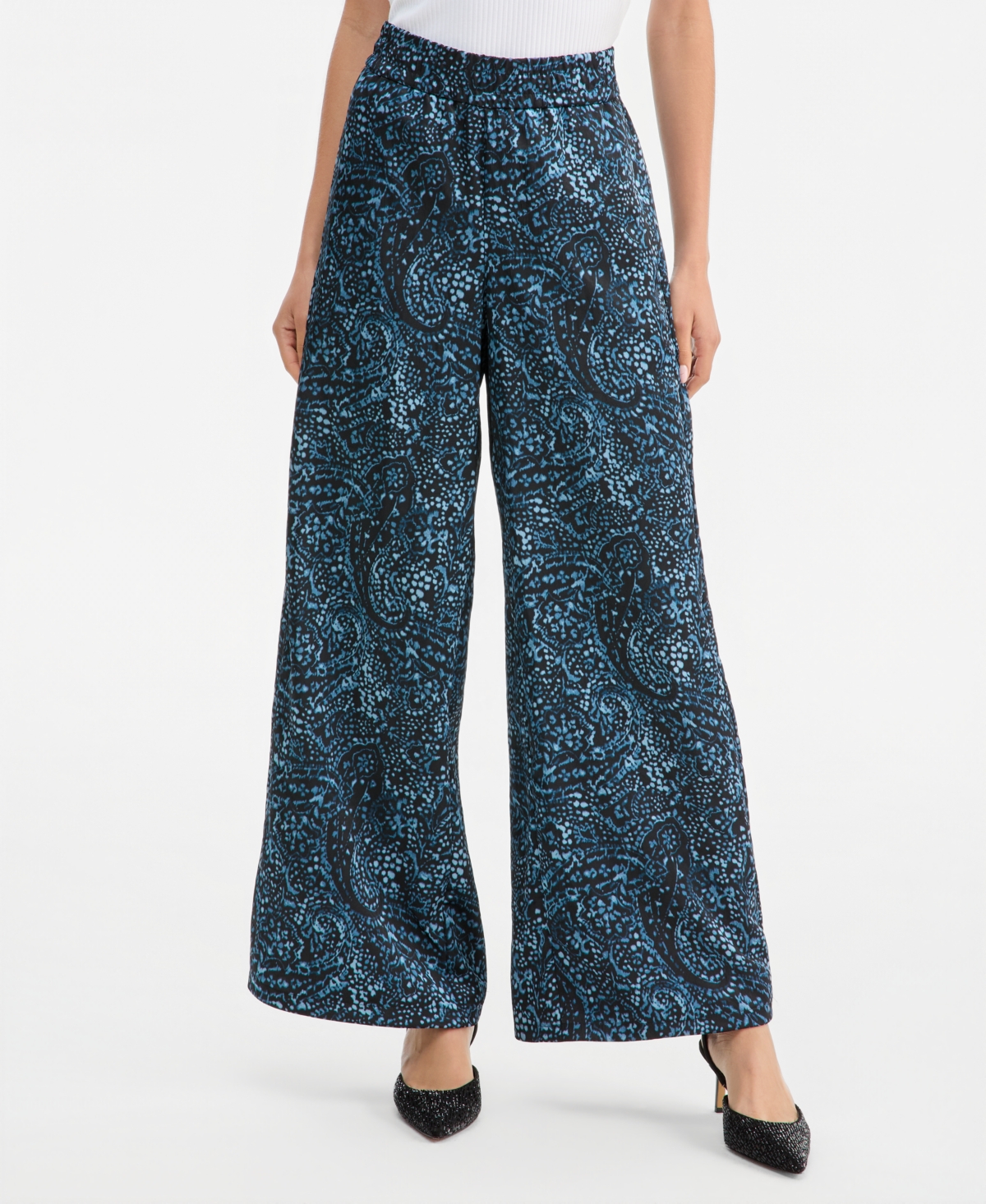 Click here for I.n.c. International Concepts Womens Satin Wide-Le... prices