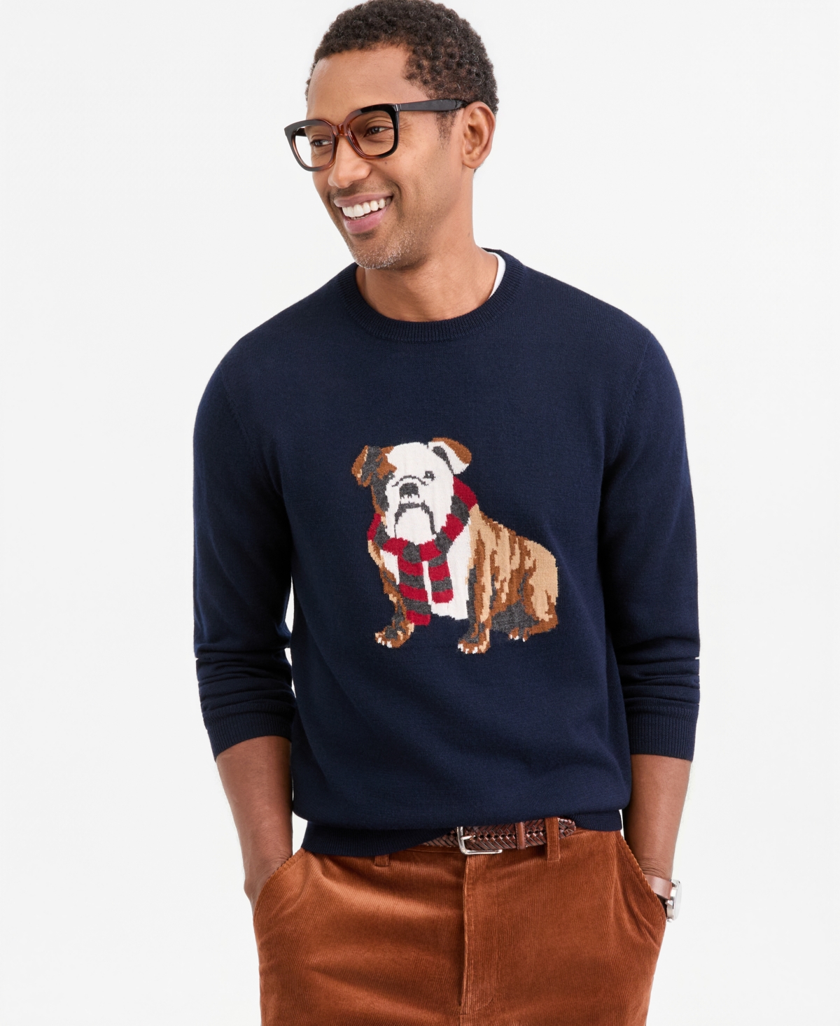 Click here for Club Room Mens Bulldog Crewneck Sweater  Macys Exc... prices