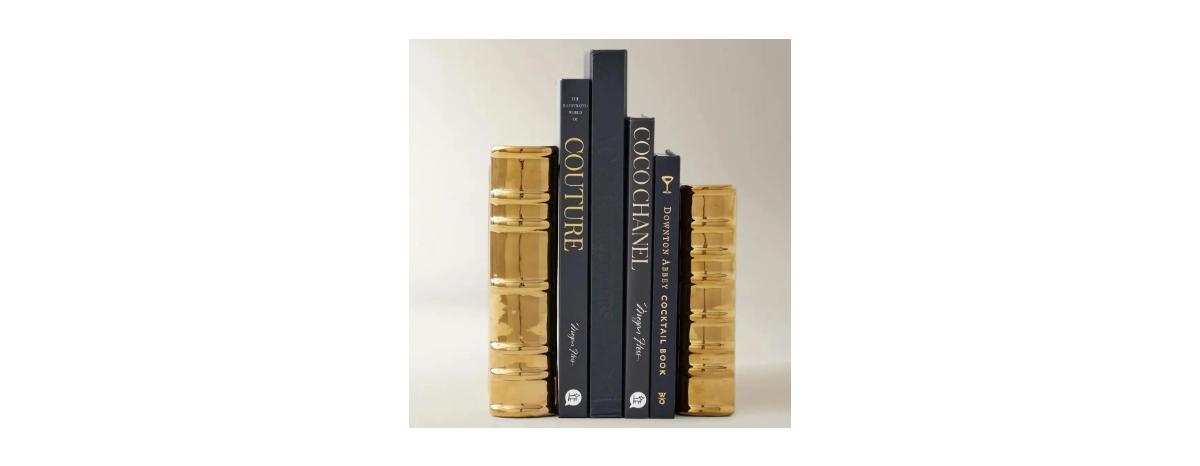 Click here for Z Gallerie Ceramic Bookends - Gold prices