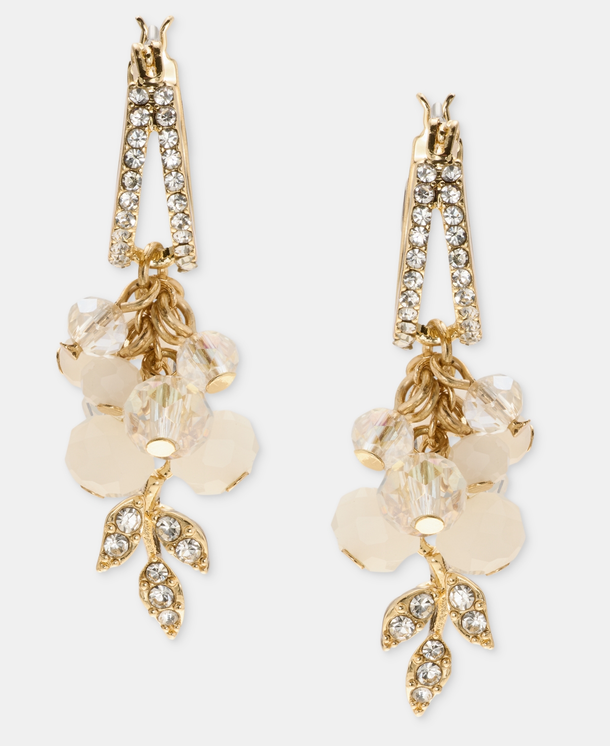 Click here for lonna & lilly Beaded Charm Split-Hoop Earrings - W... prices