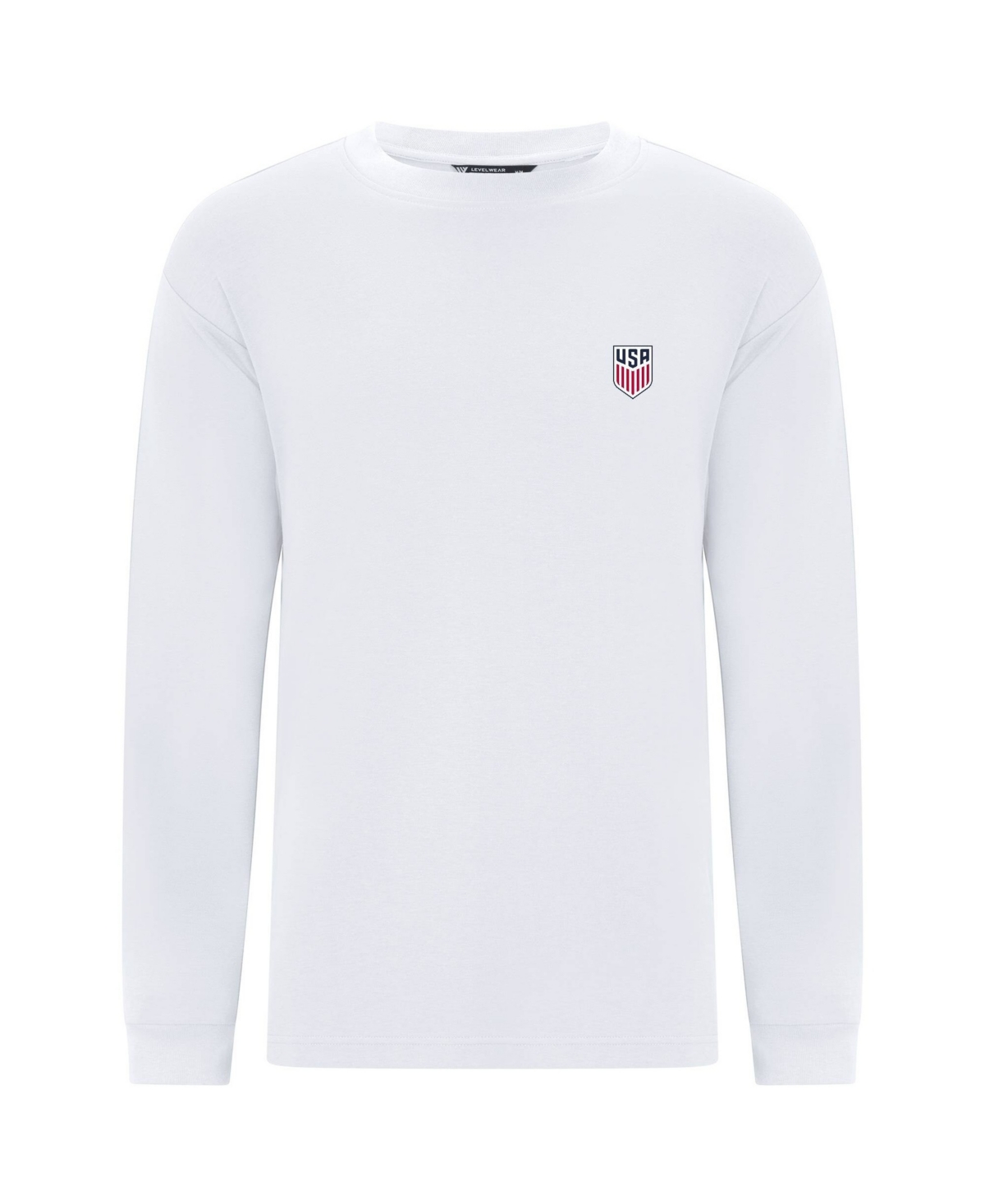 Click here for LevelWear Mens White Usmnt Luxe Signature Long Sle... prices