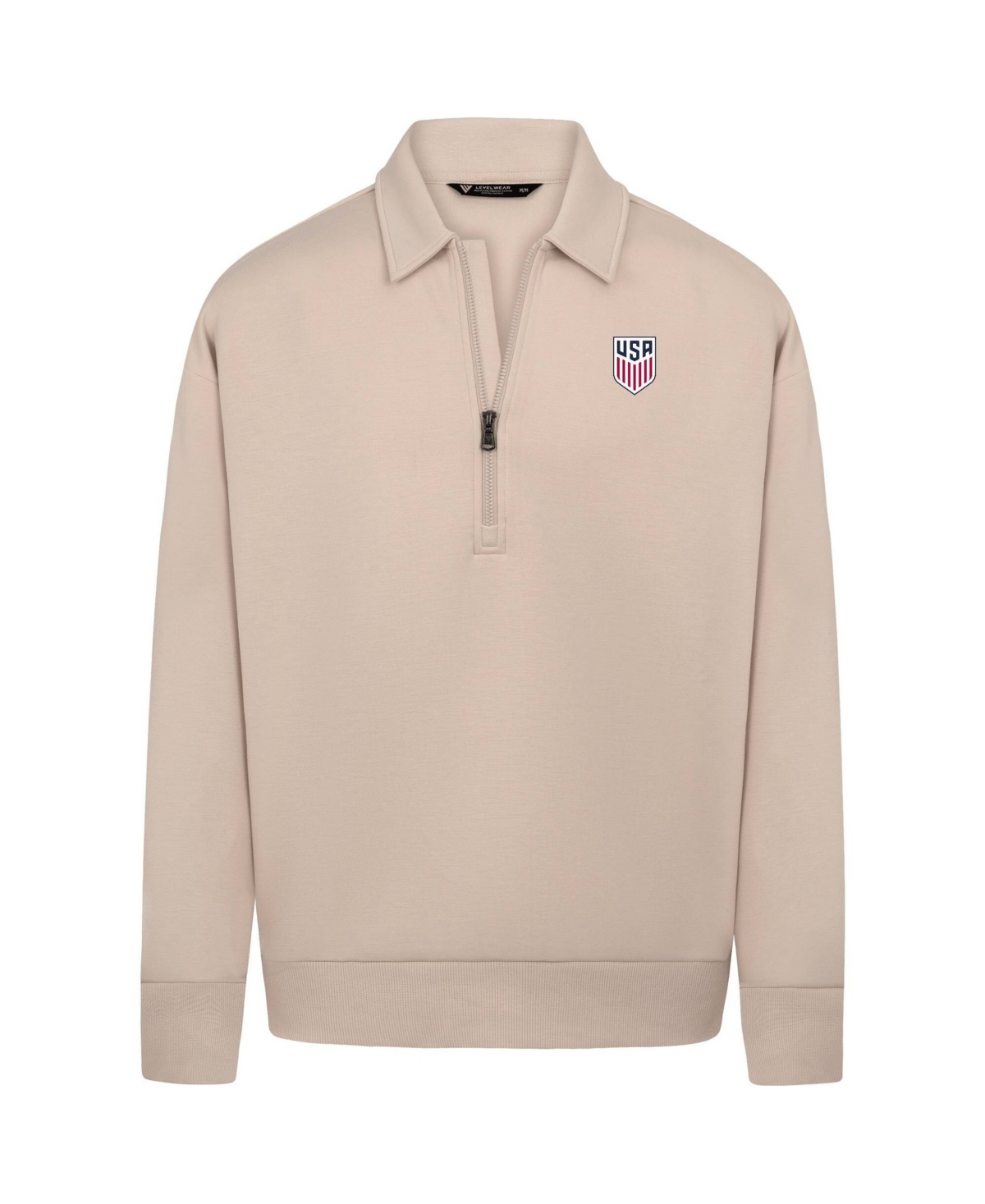 Click here for LevelWear Mens Khaki Usmnt Luxe Signature Quarter-... prices