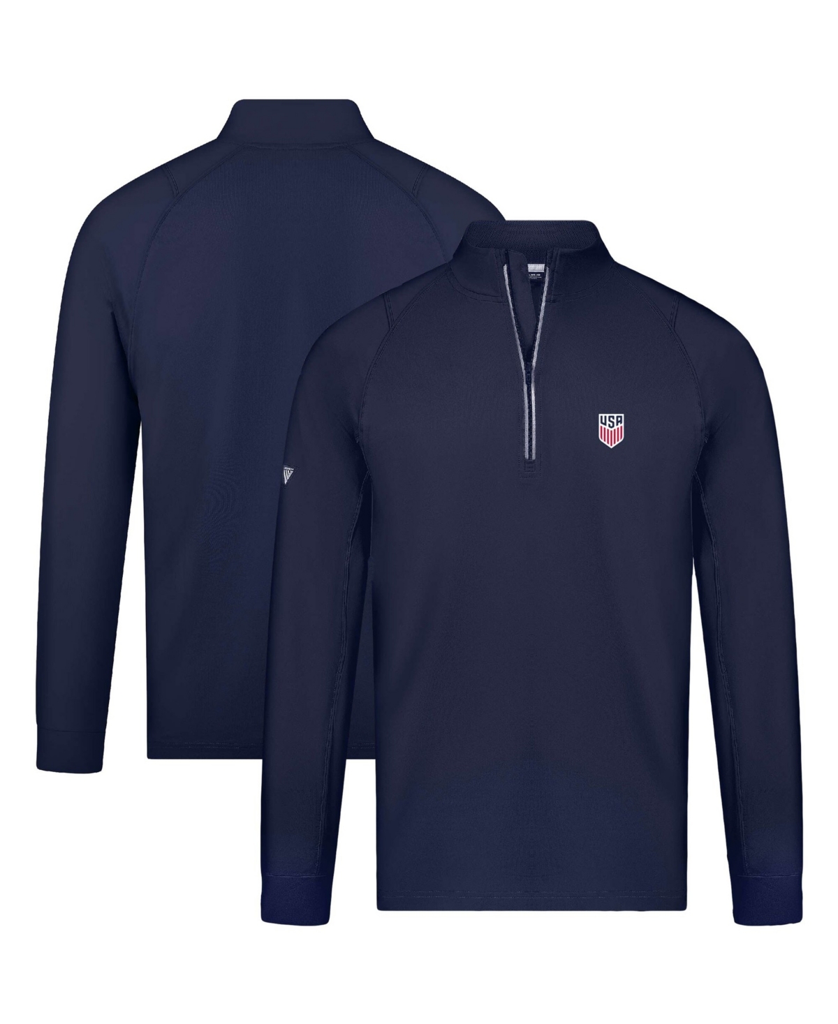 Click here for LevelWear Mens Navy Usmnt Theory Quarter-Zip Pullo... prices