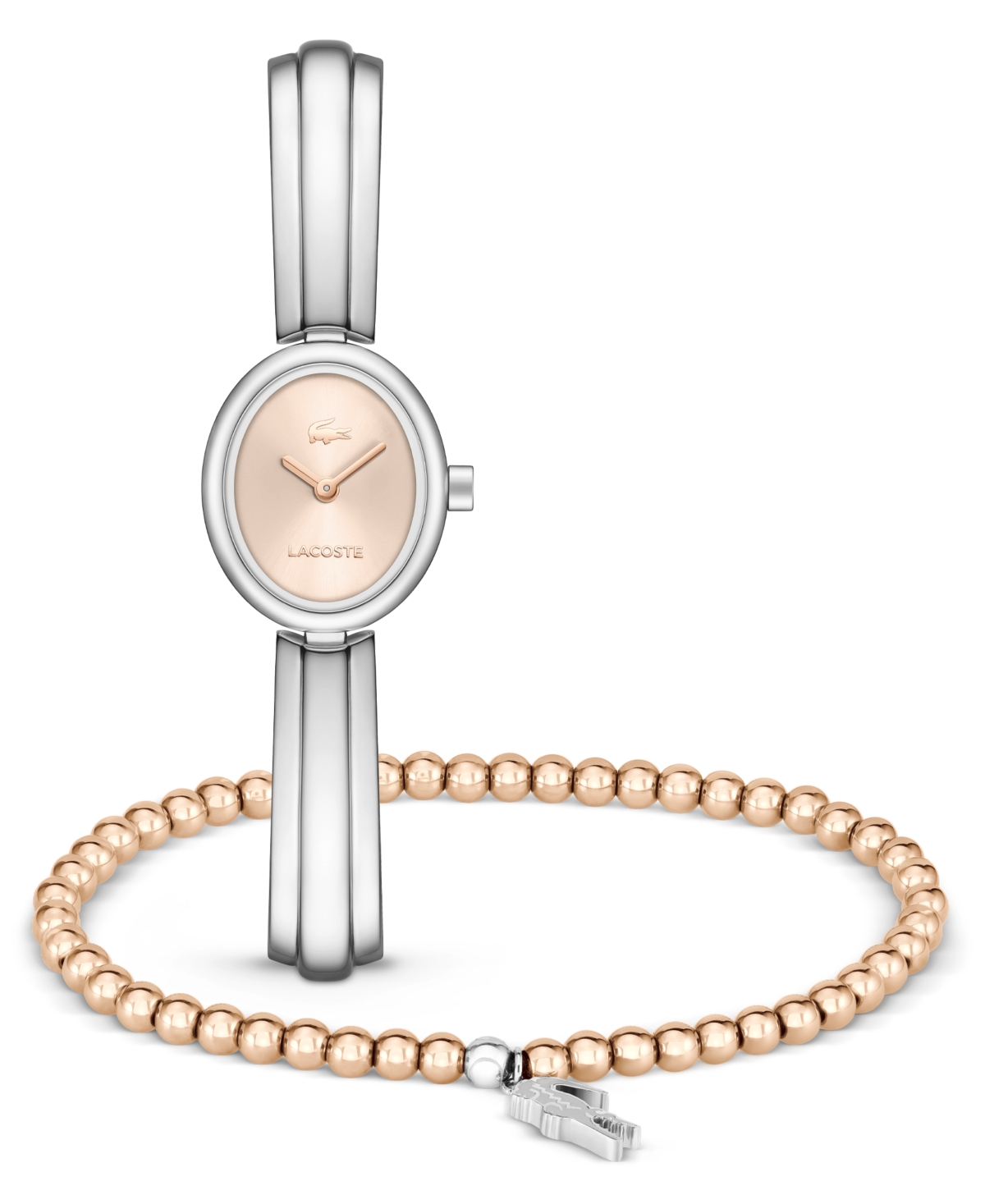 Click here for Lacoste Womens Quartz Gift Set Silver-Tone Stainle... prices