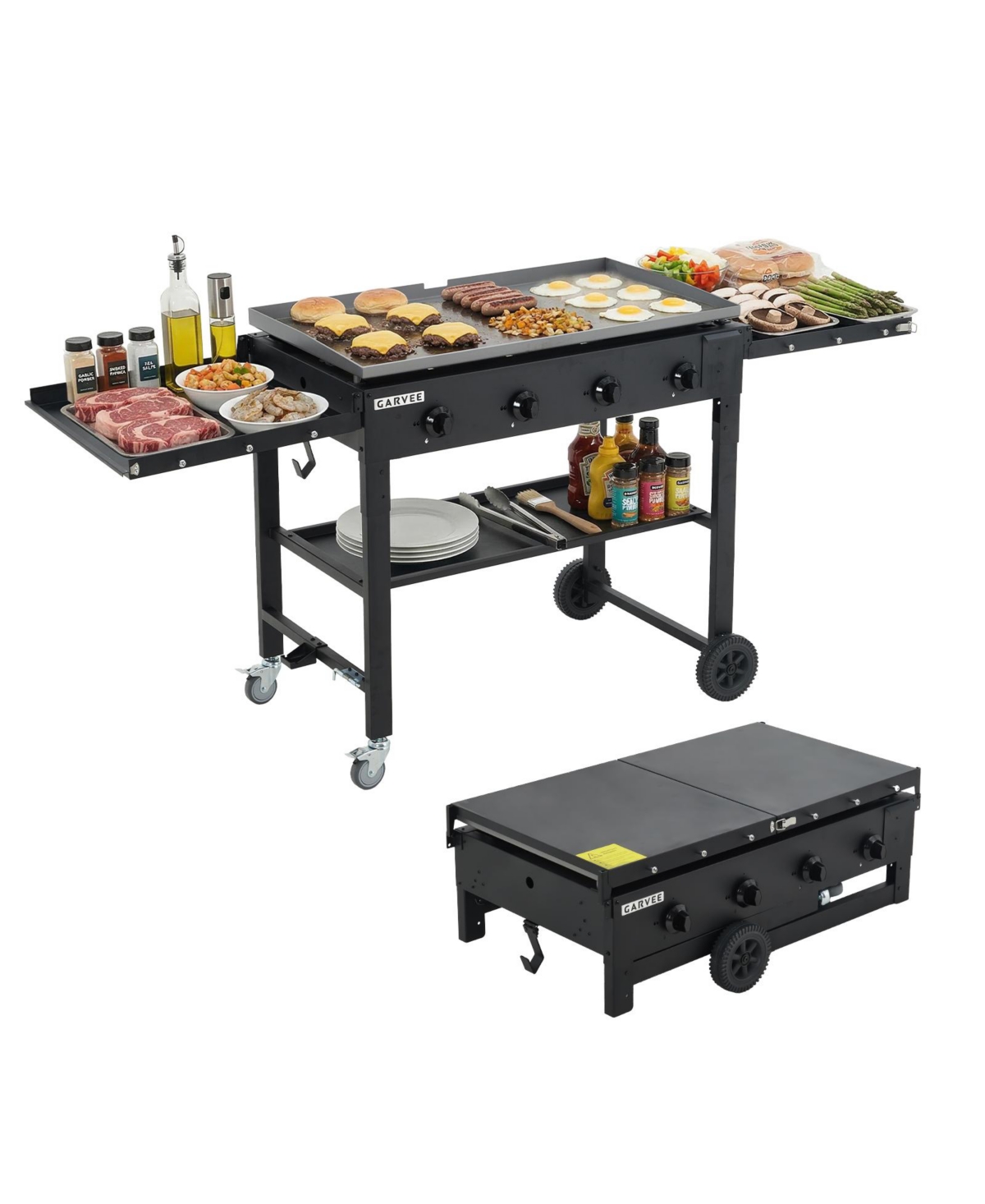 Click here for Xo 36 Inches 4 Burner Propane Flat Top Griddle Gri... prices