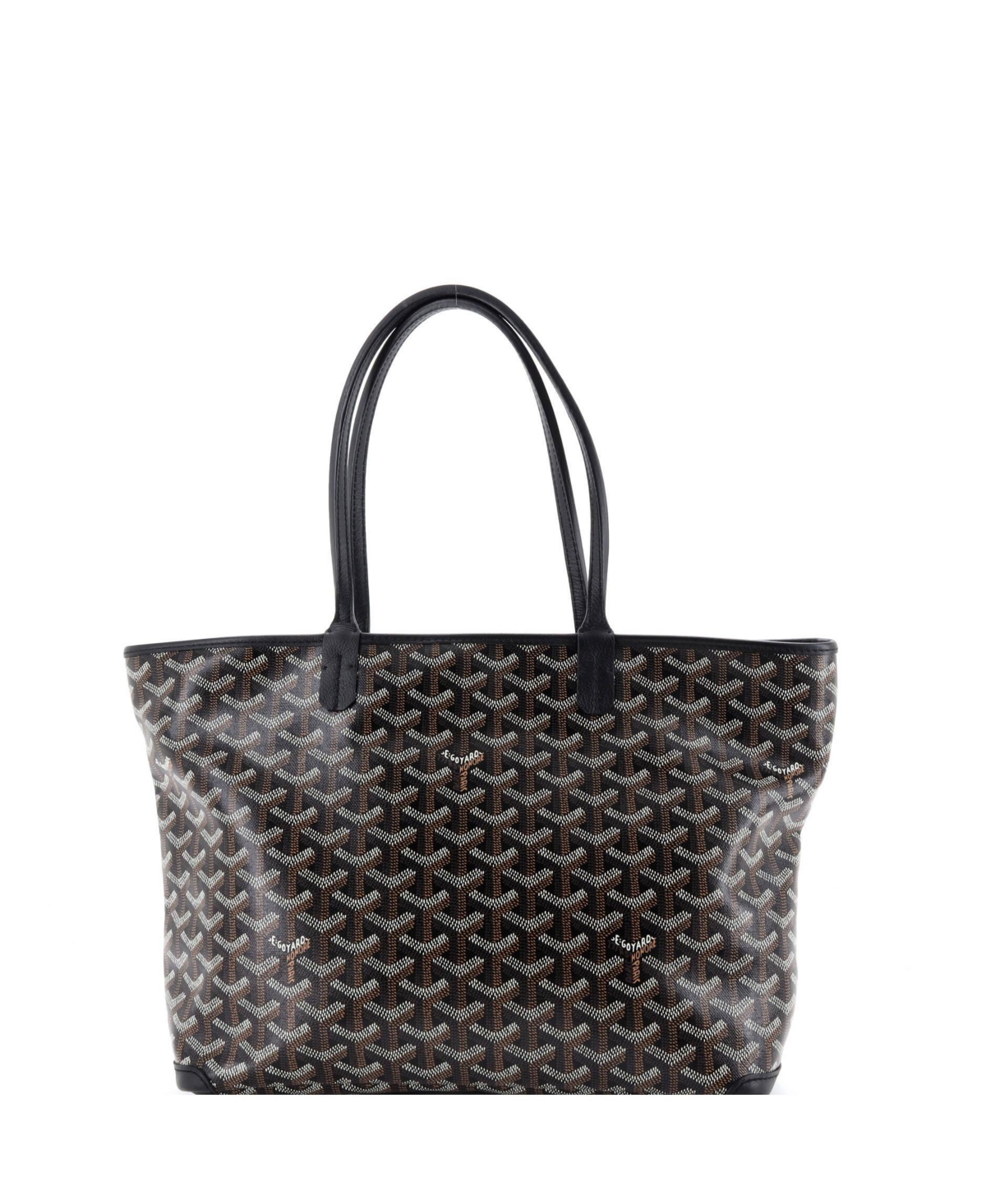 Click here for Pre-Owned Goyard Pm Artois Tote Coated Canvas - Bl... prices