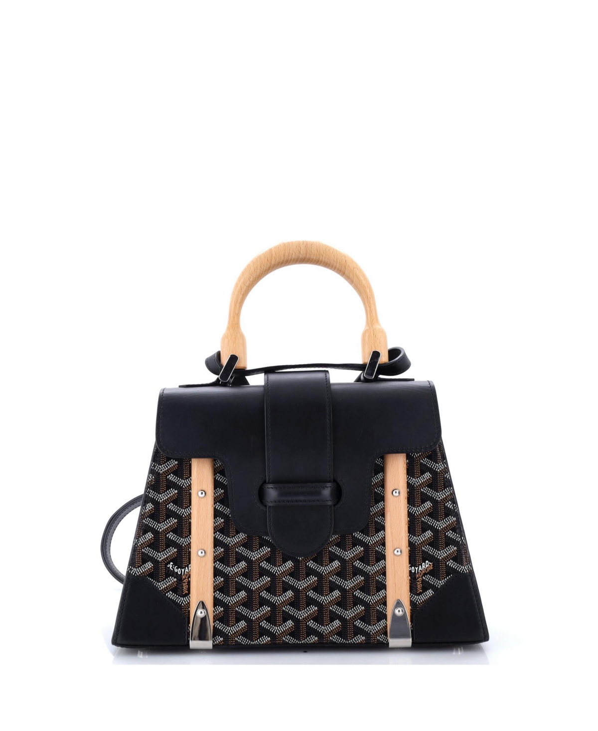 Click here for Pre-Owned Goyard Pm Saigon Top Handle Bag Coated C... prices