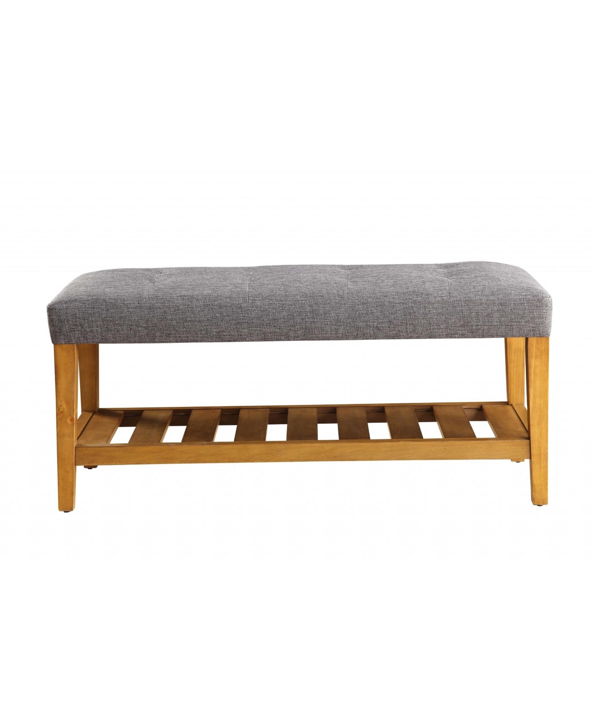 Click here for HomeRoots Tufted Fabric Upholstered Storage Bench... prices
