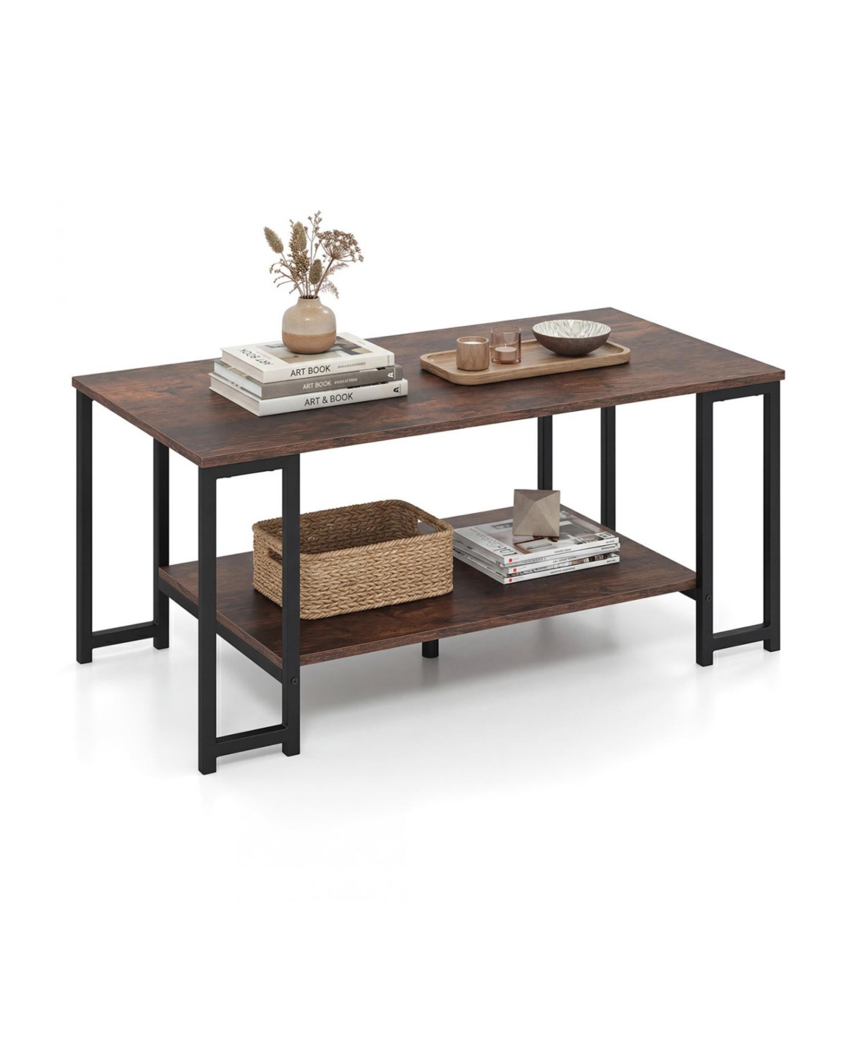 Click here for Slickblue Modern Side Accent Table with Open Stora... prices