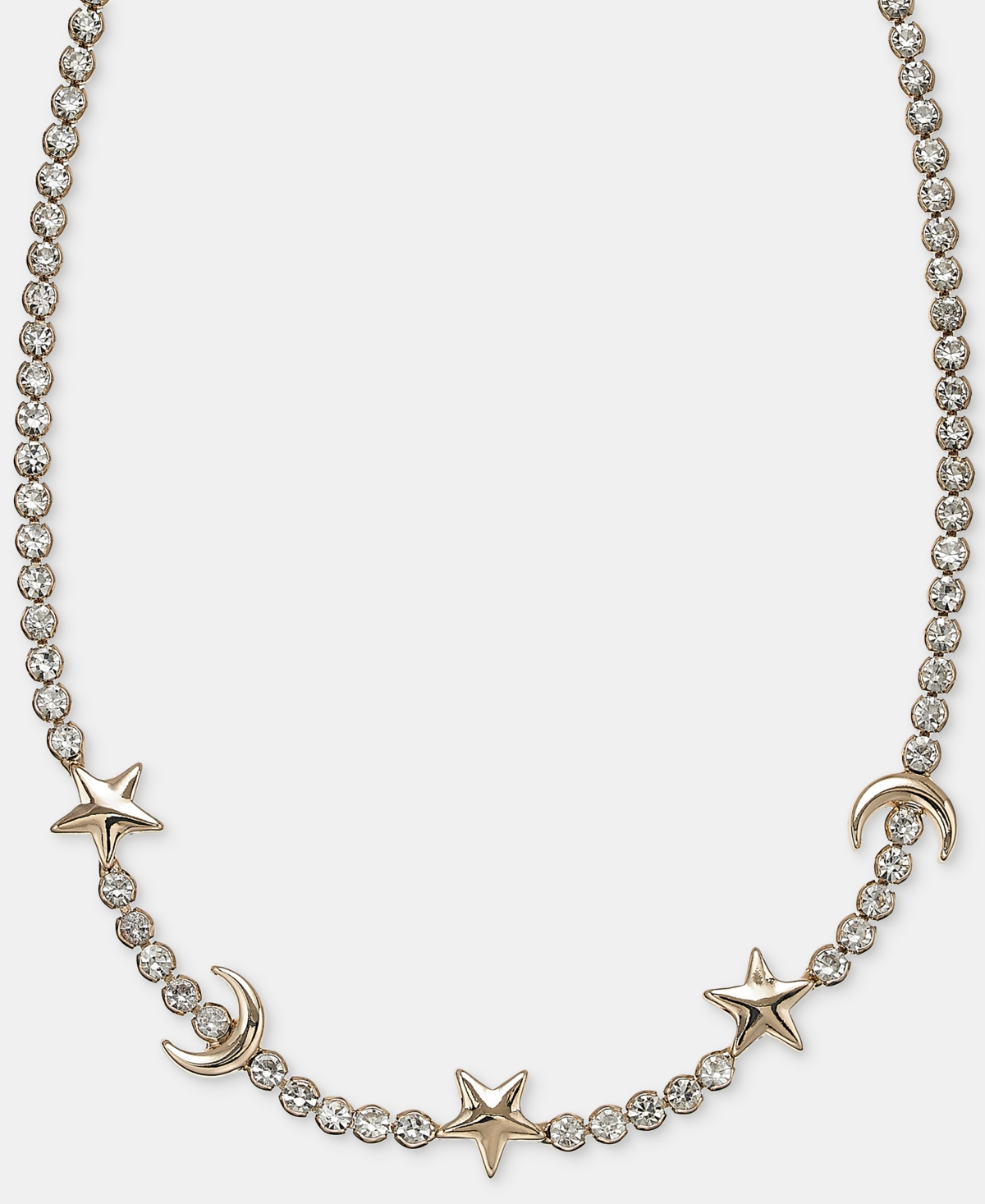 Click here for Karl Lagerfeld Paris Crystal Star & Moon Collar Ne... prices