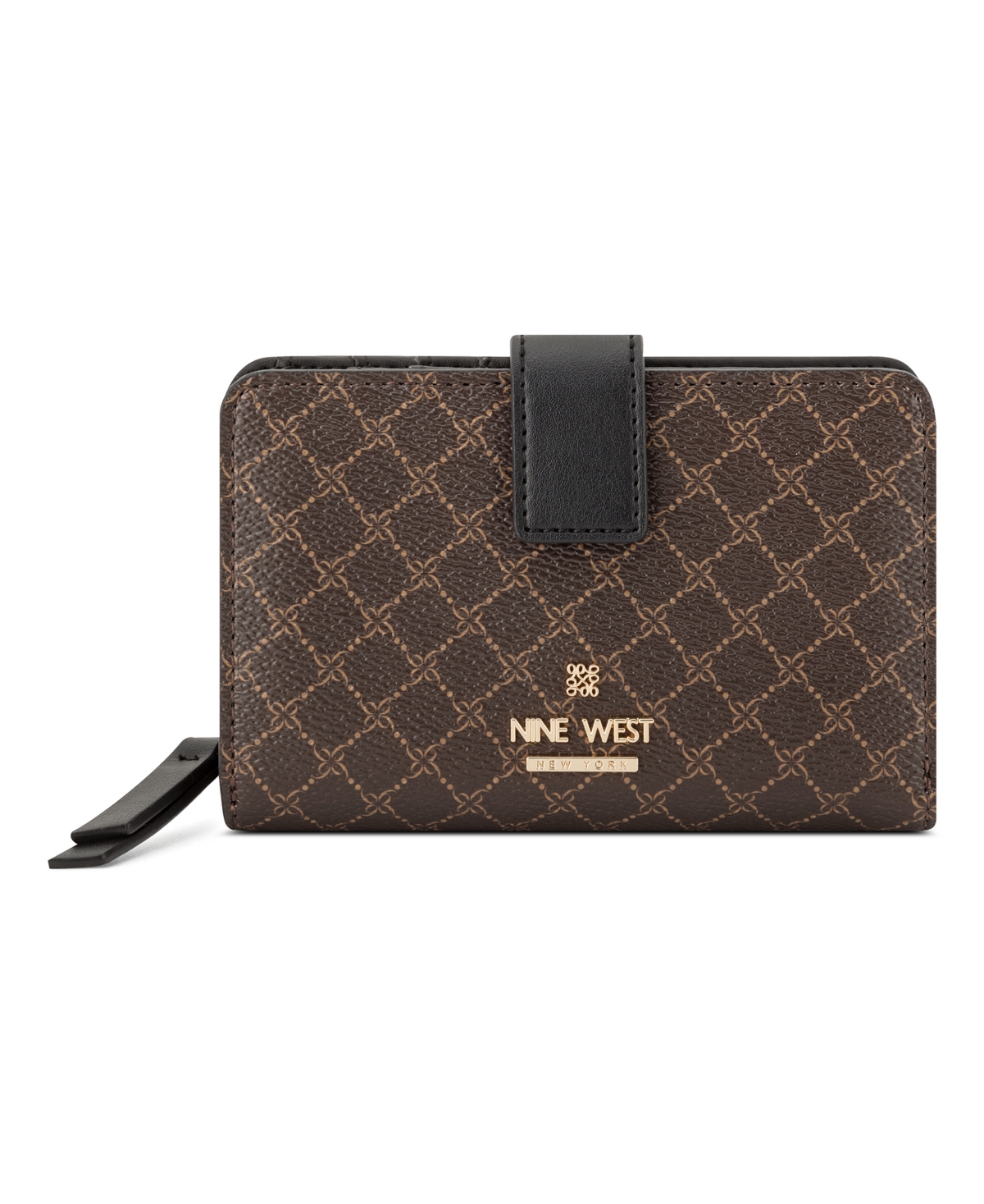Click here for Nine West Luela French Magnetic Snap Wallet - Brow... prices