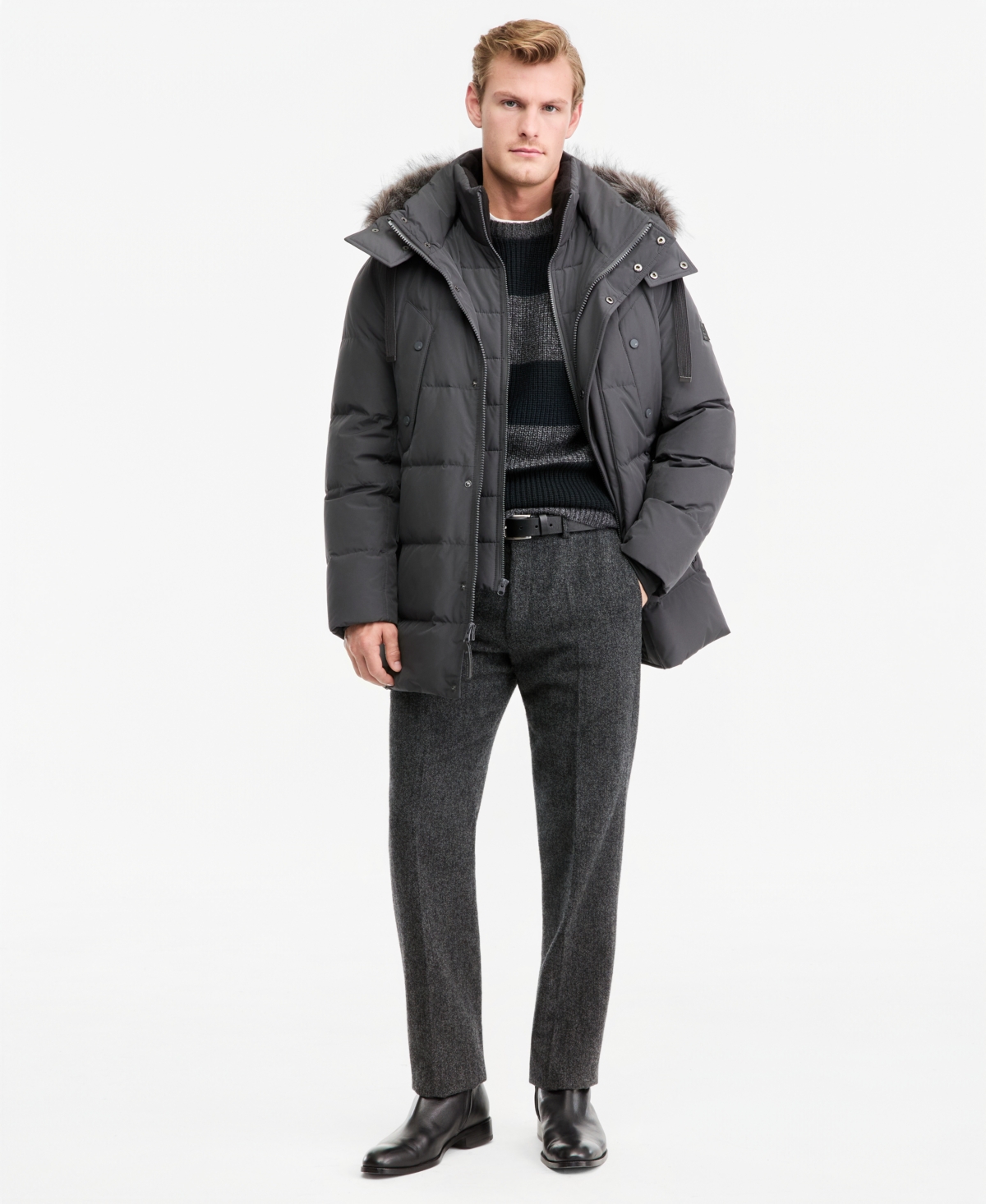 Click here for Marc New York Mens Gattaca Hooded Down-Filled Park... prices