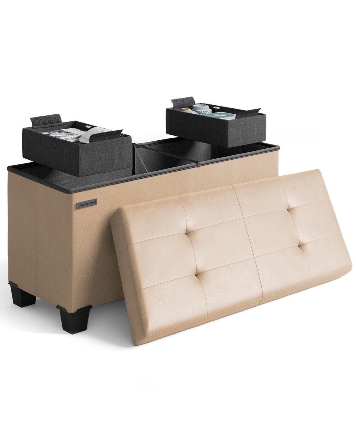 Click here for Nestl 30 Inch Ottoman Storage Bench with Storage B... prices