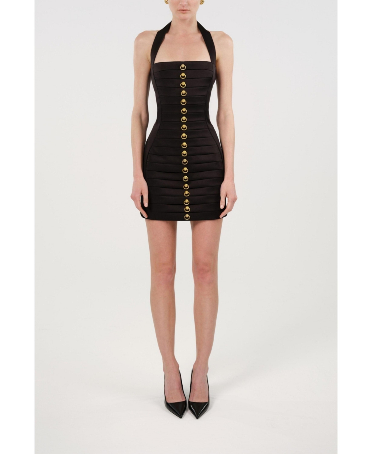 Click here for Nocturne Womens Pleated Detail Embellished Mini Dr... prices