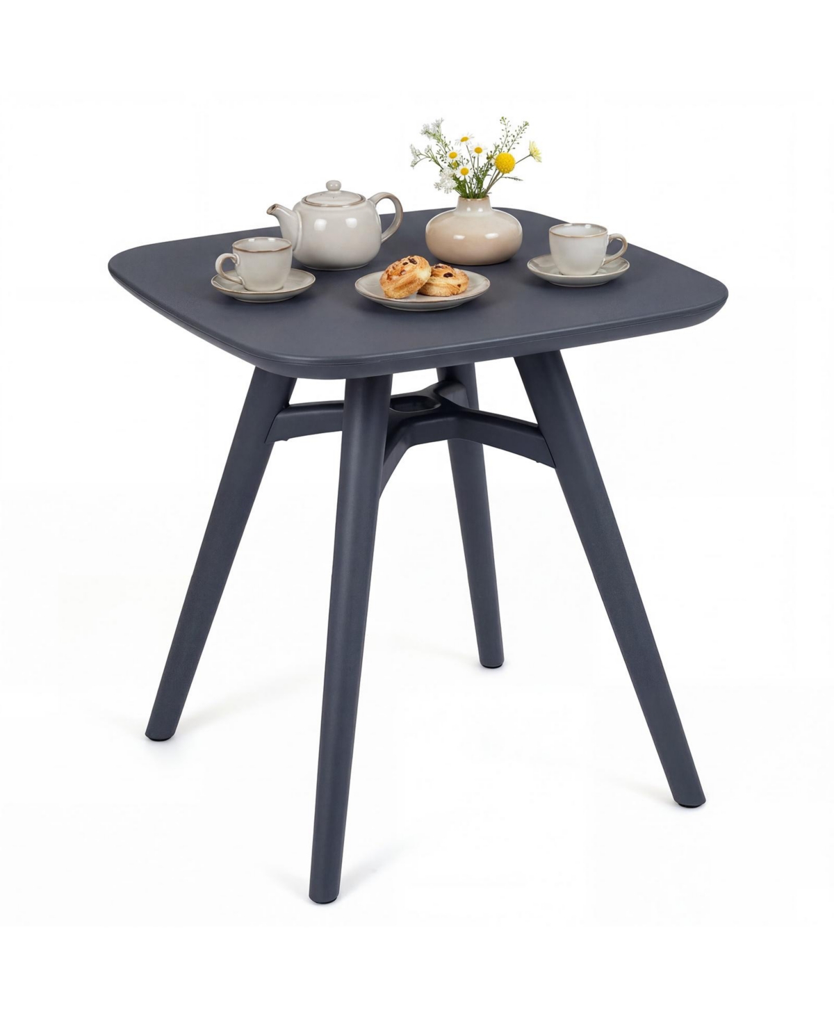 Click here for Gymax Square Outdoor Dining Table All-Weather Plas... prices
