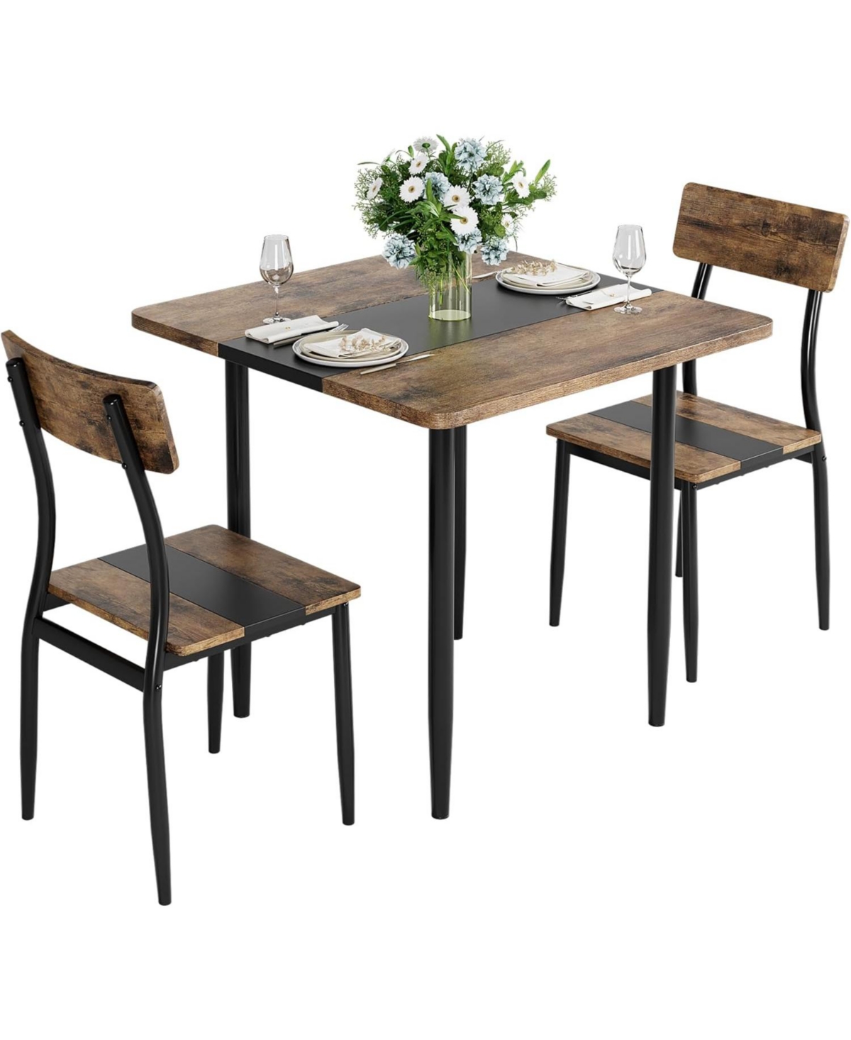Click here for gaomon Dining Table Set  Metal Frame and Mdf Board... prices