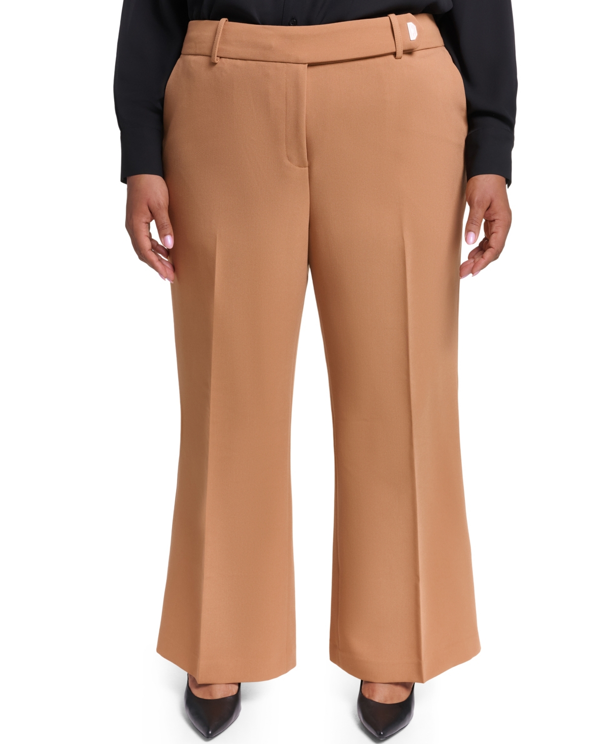 Click here for Karl Lagerfeld Paris Plus Size Wide Leg Mid-Rise W... prices