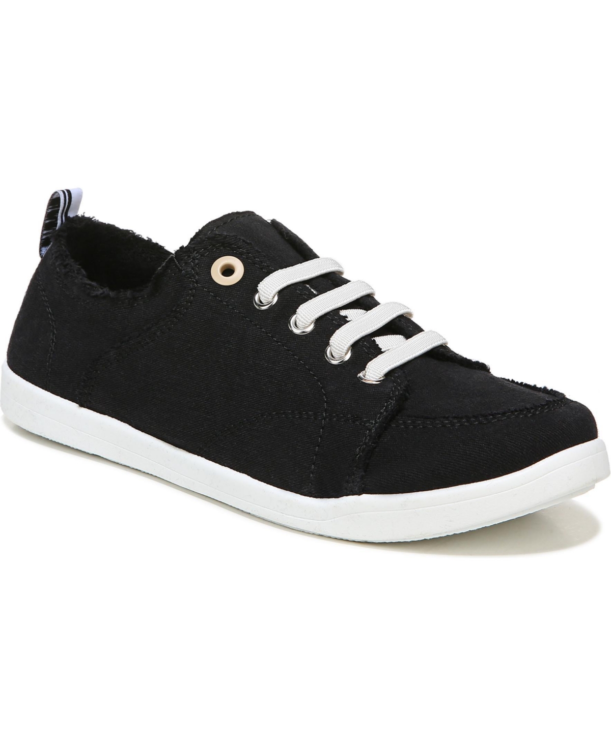 Click here for Vionic Womens Pismo Lace Up Sneakers - Black fabri... prices