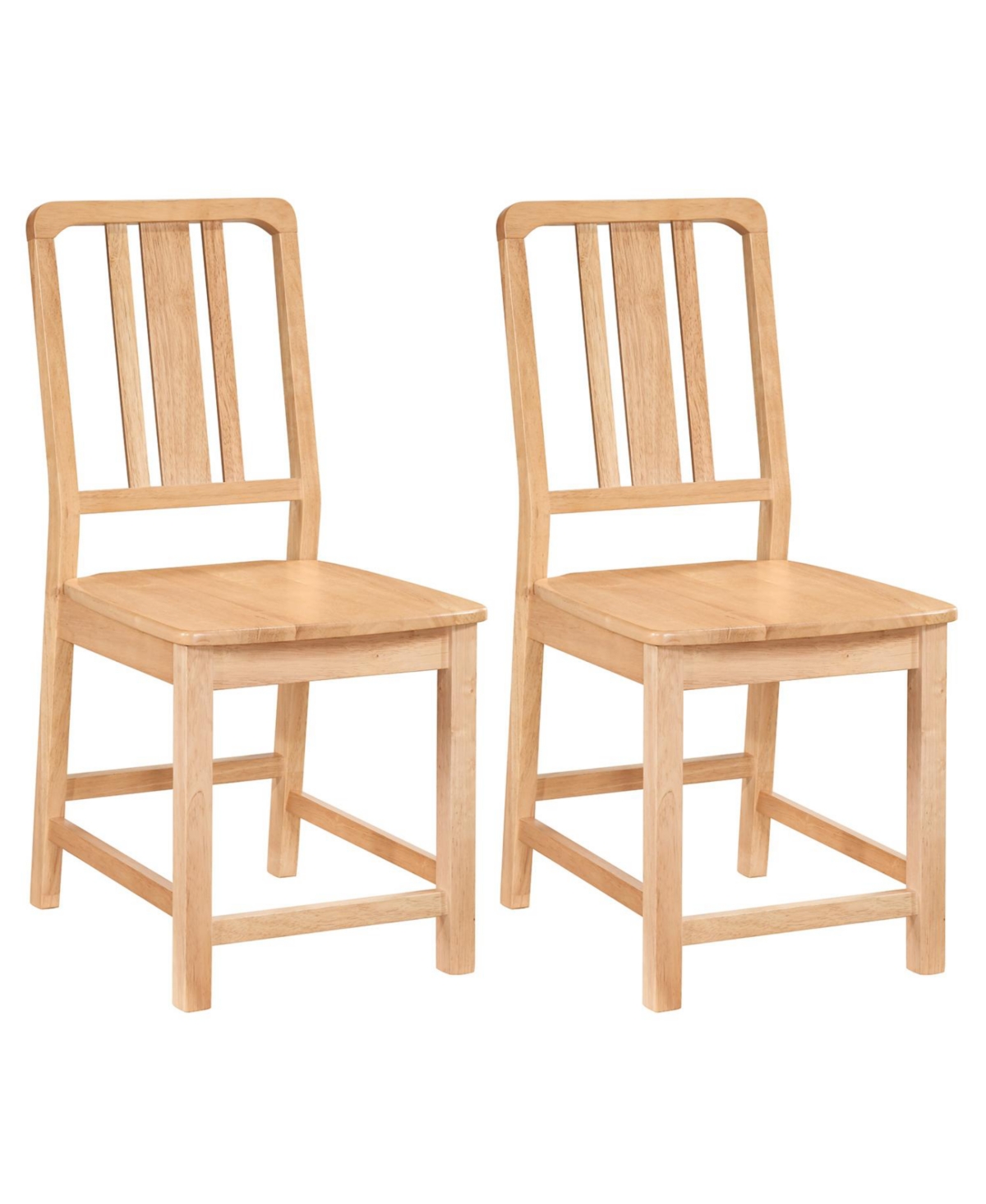 Click here for Slickblue Rubber Wood Dining Chairs Set of 2 with... prices