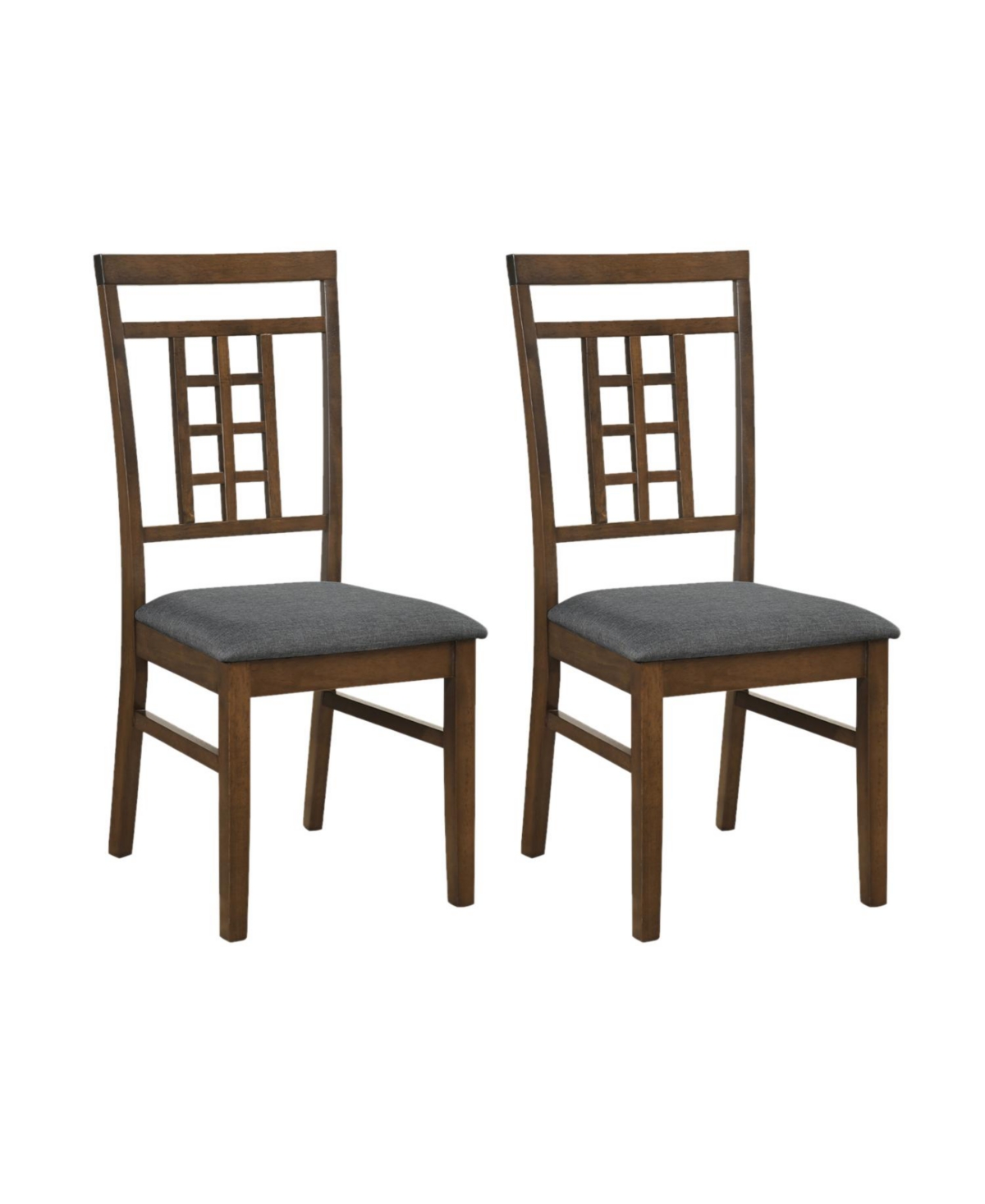 Click here for Slickblue Set of 2 Rubber Wood Dining Chairs with... prices