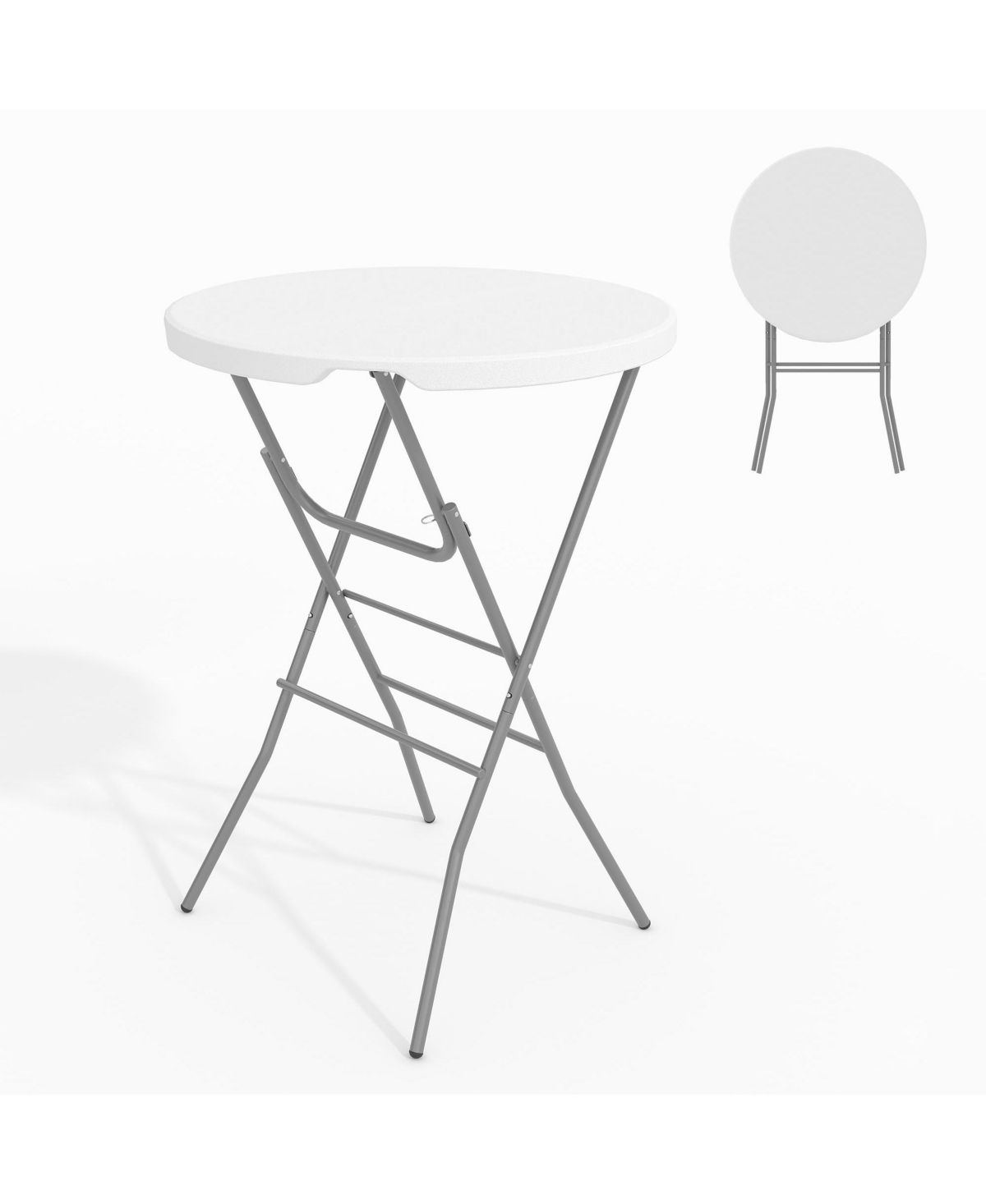 Click here for gaomon 32 Outdoor Hdpe Round Folding Cocktail Tabl... prices