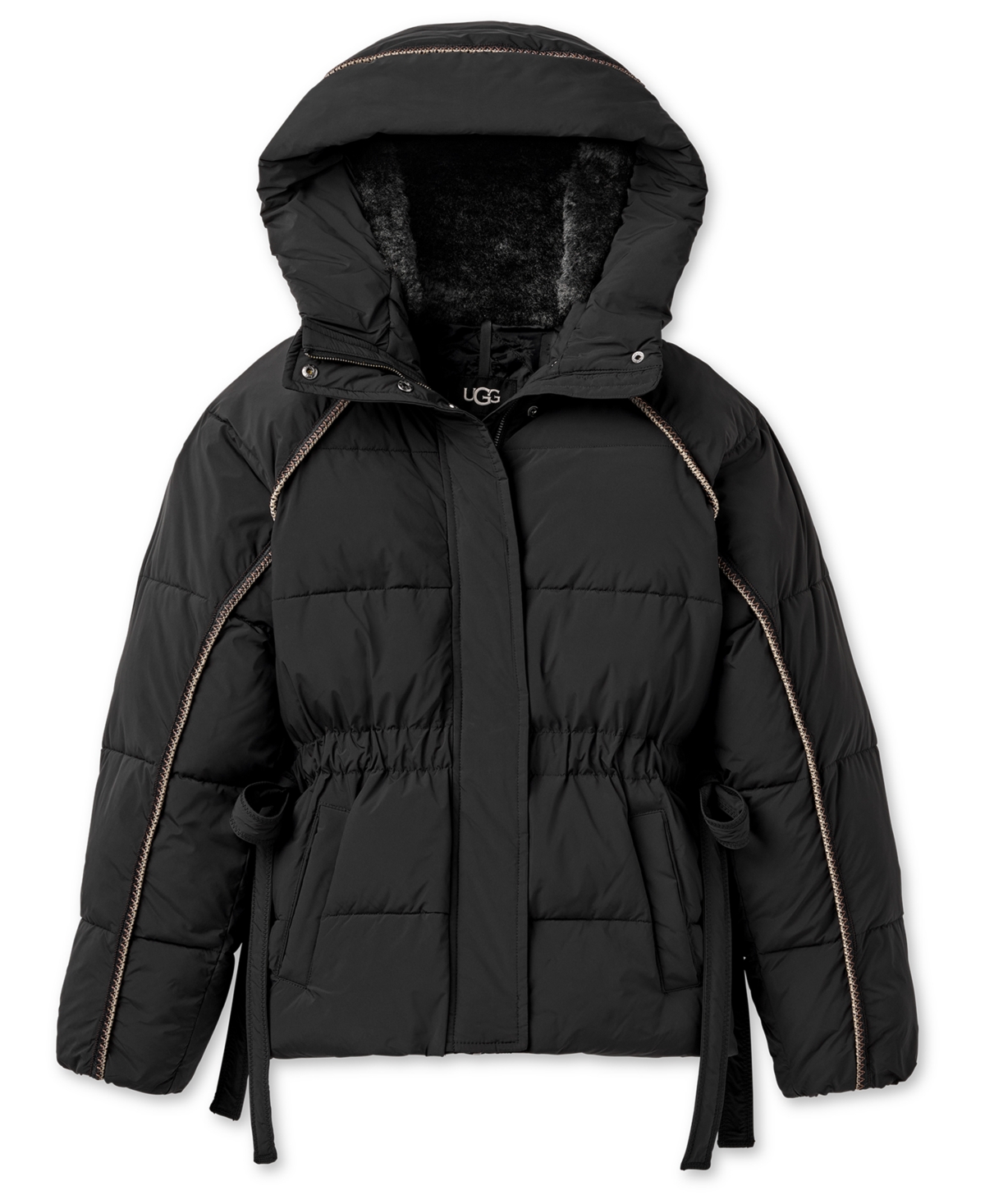 Click here for Ugg Womens Renly Relaxed-Fit Hooded Neck Puffer Ja... prices