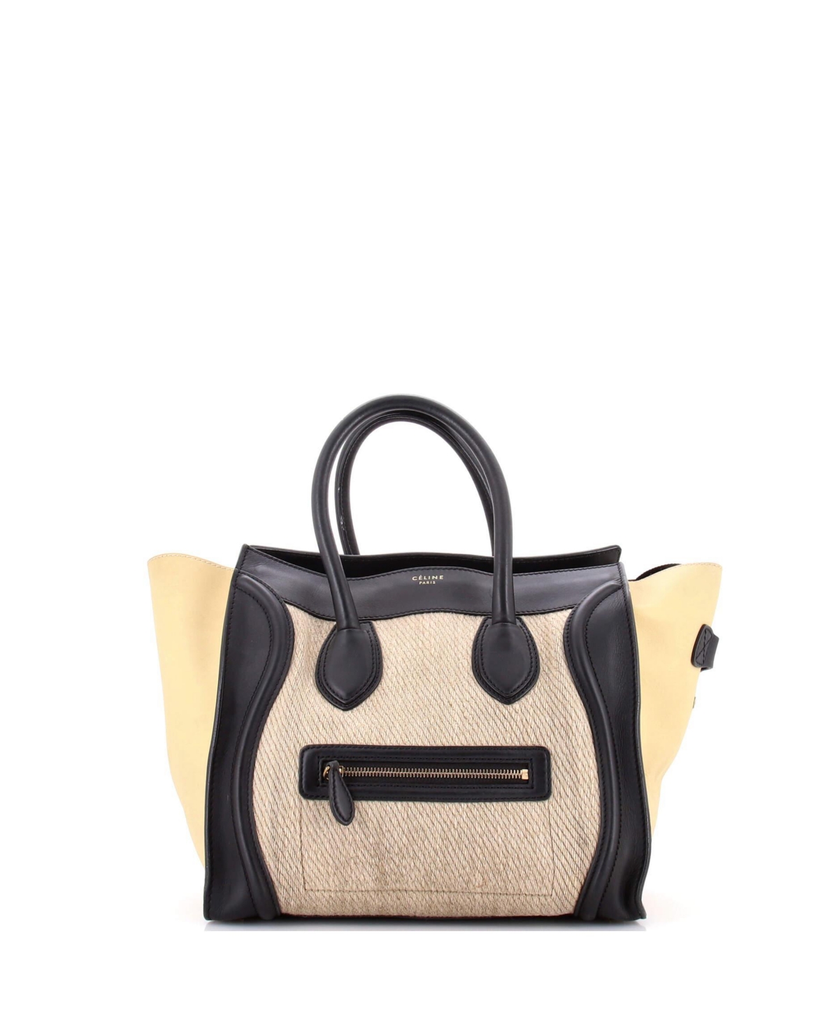 Click here for Pre-Owned Celine Mini Tricolor Luggage Bag Canvas... prices