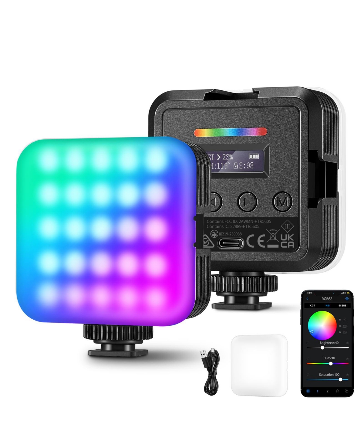 Click here for Neewer RGB62 Led Video Light with 2000mAh  2500K-8... prices