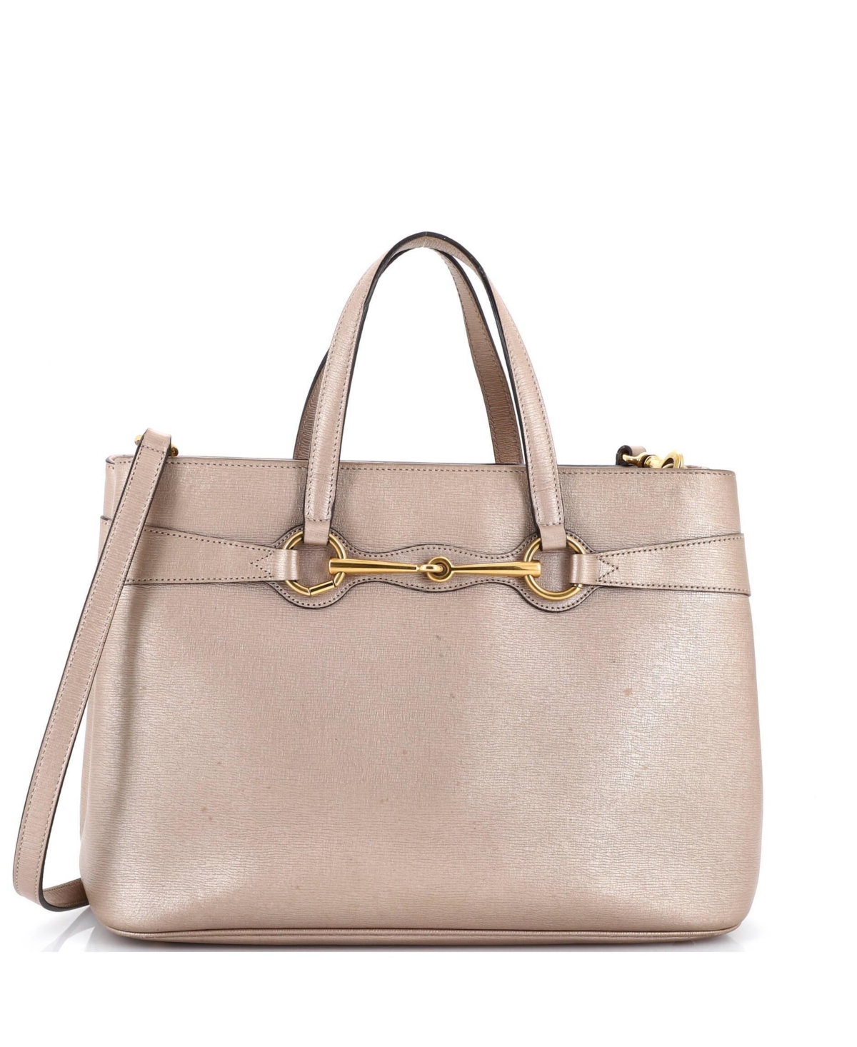 Click here for Pre-Owned Gucci Medium Bright Bit Convertible Tote... prices