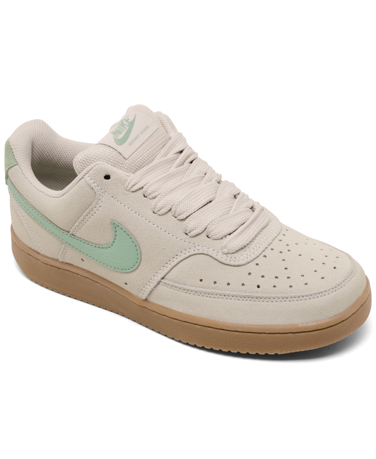 Click here for Nike Womens Court Vision Low Casual Sneakers from... prices