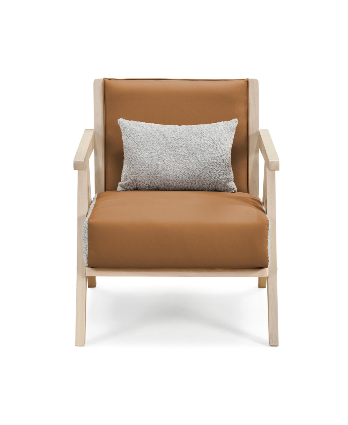 Click here for Slickblue Modern Accent Chair with Rubberwood Fram... prices