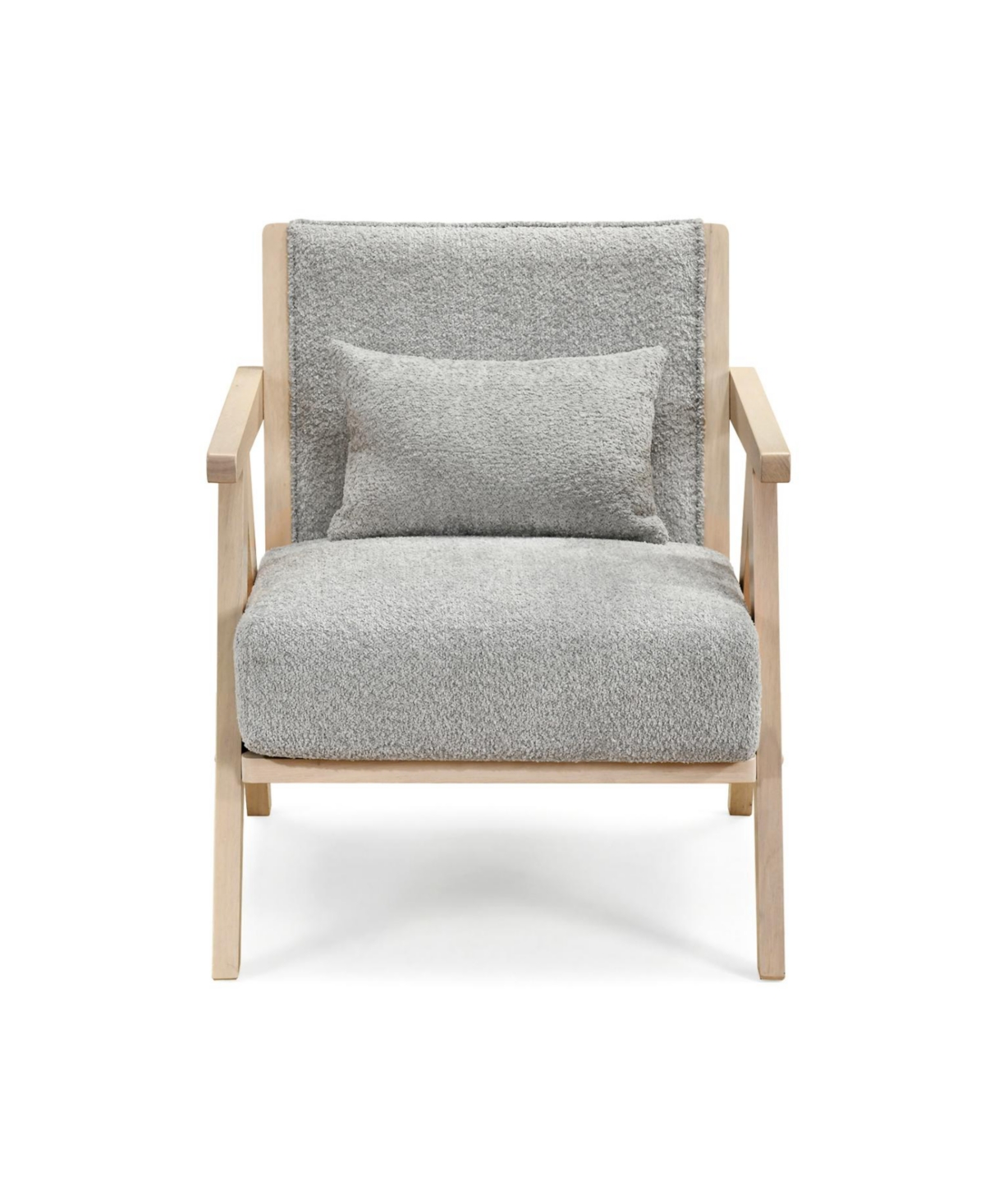 Click here for Slickblue Modern Accent Chair with Rubberwood Fram... prices