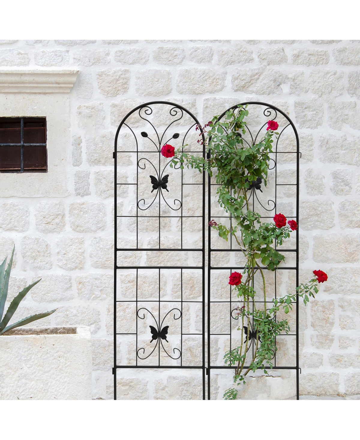 Click here for Clihome Metal Garden Trellis 71 x 19.7 Rustproof T... prices