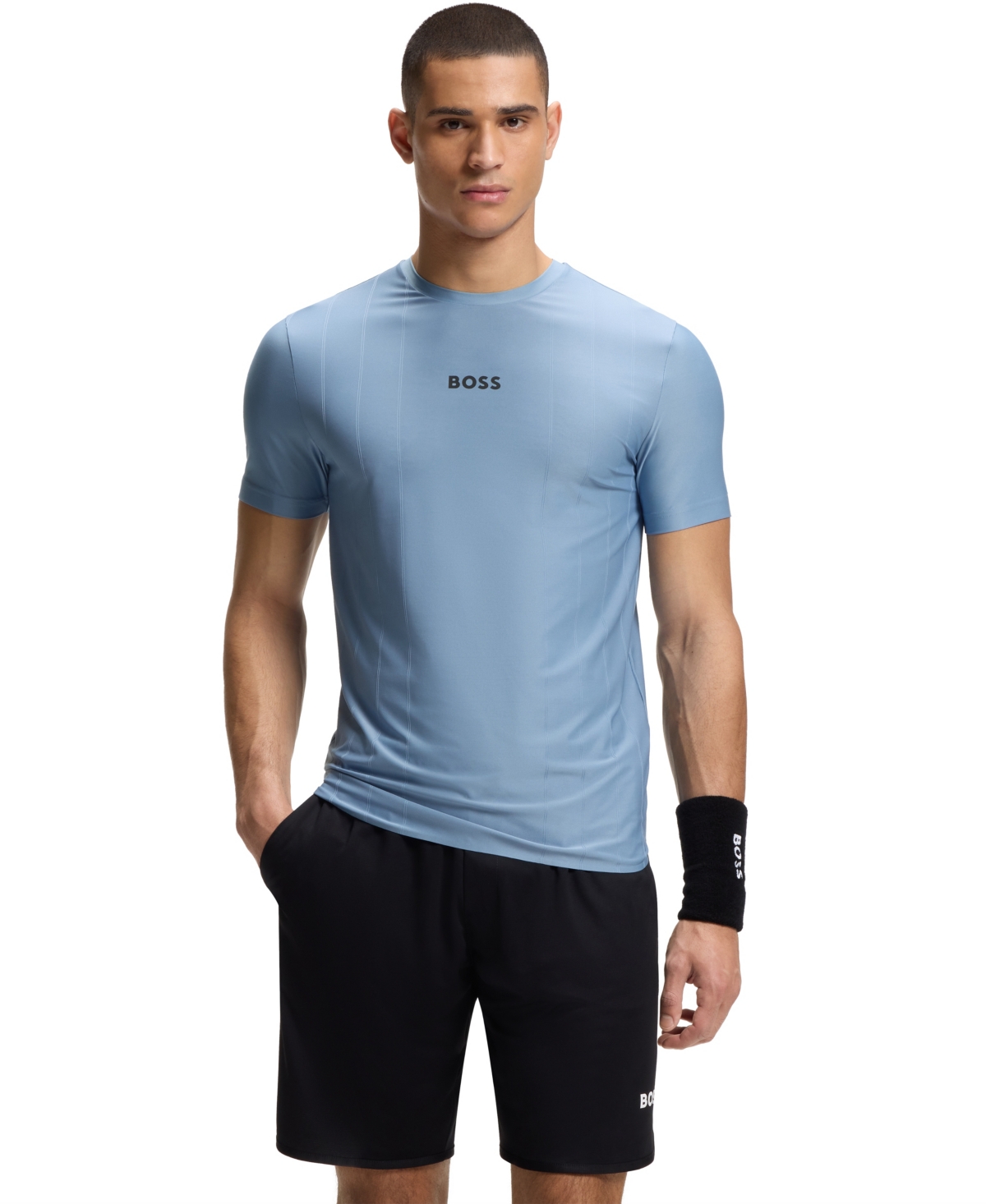 Click here for Boss by Hugo Boss Mens Active Jacquard-Stripe Logo... prices