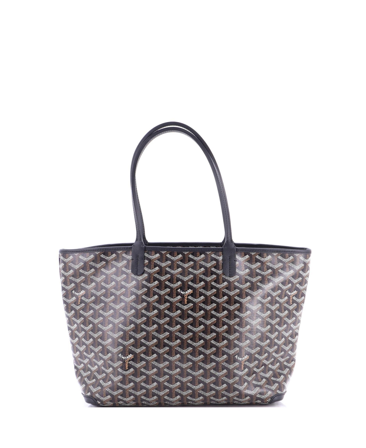 Click here for Pre-Owned Goyard Pm Artois Tote Coated Canvas - Bl... prices