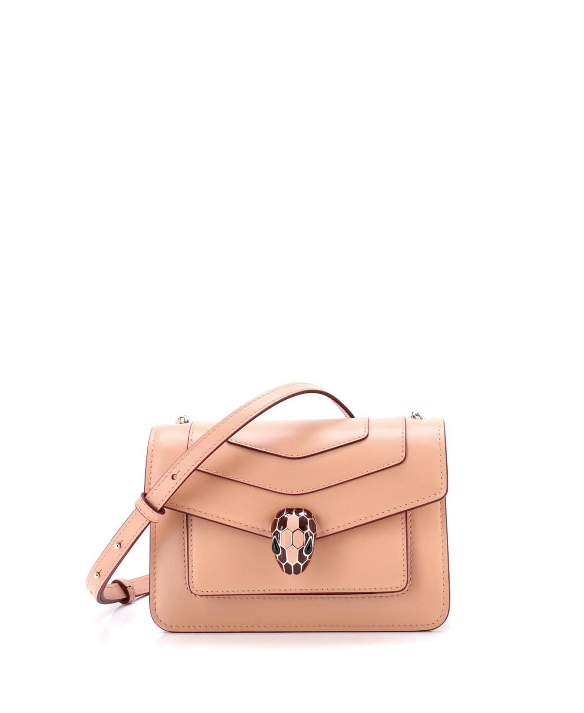 Click here for Pre-Owned Bvlgari Small Serpenti Crossbody Bag Lea... prices