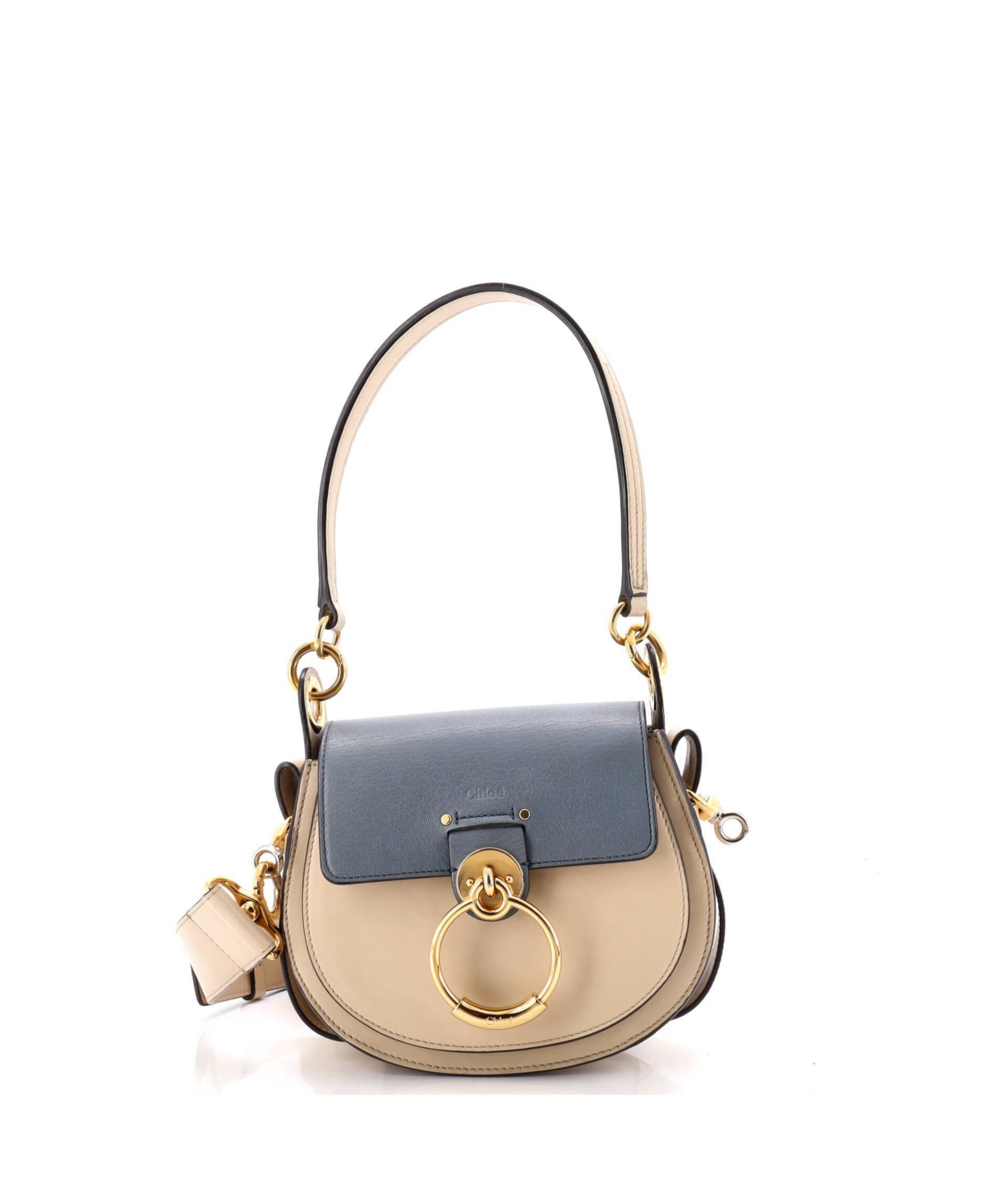 Click here for Pre-Owned Chloe Small Tess Bag Leather - Natural prices