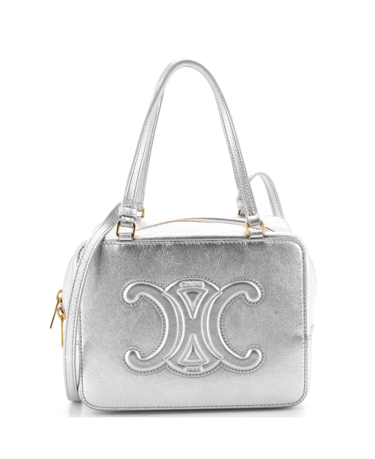 Click here for Pre-Owned Celine Cuir Triomphe Folded Cube Bag Lea... prices